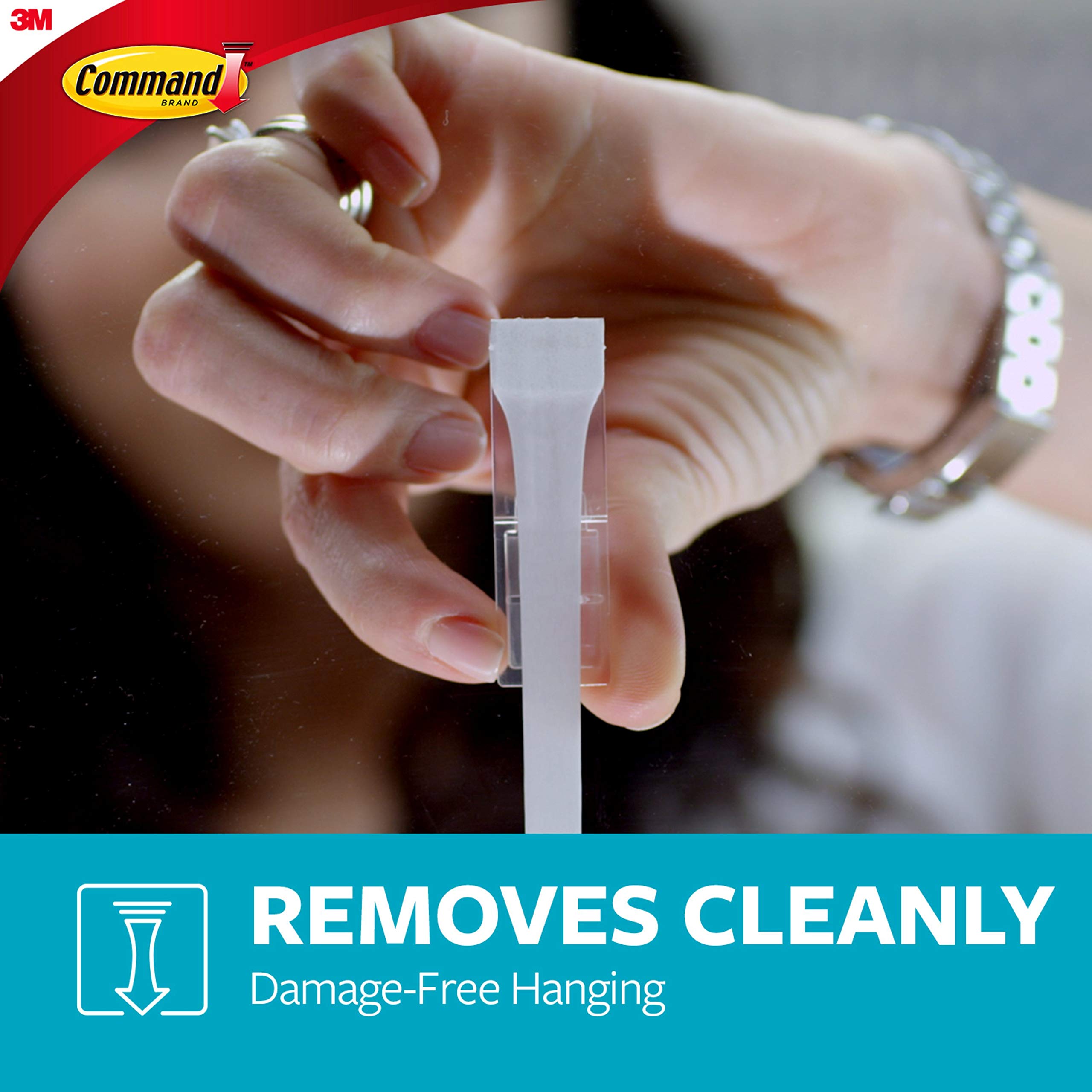 Command 17600B-ES Bathroom Water-Resistant, 1-Hook, 2-Strips, Organize Damage-Free HARDWARE, 0