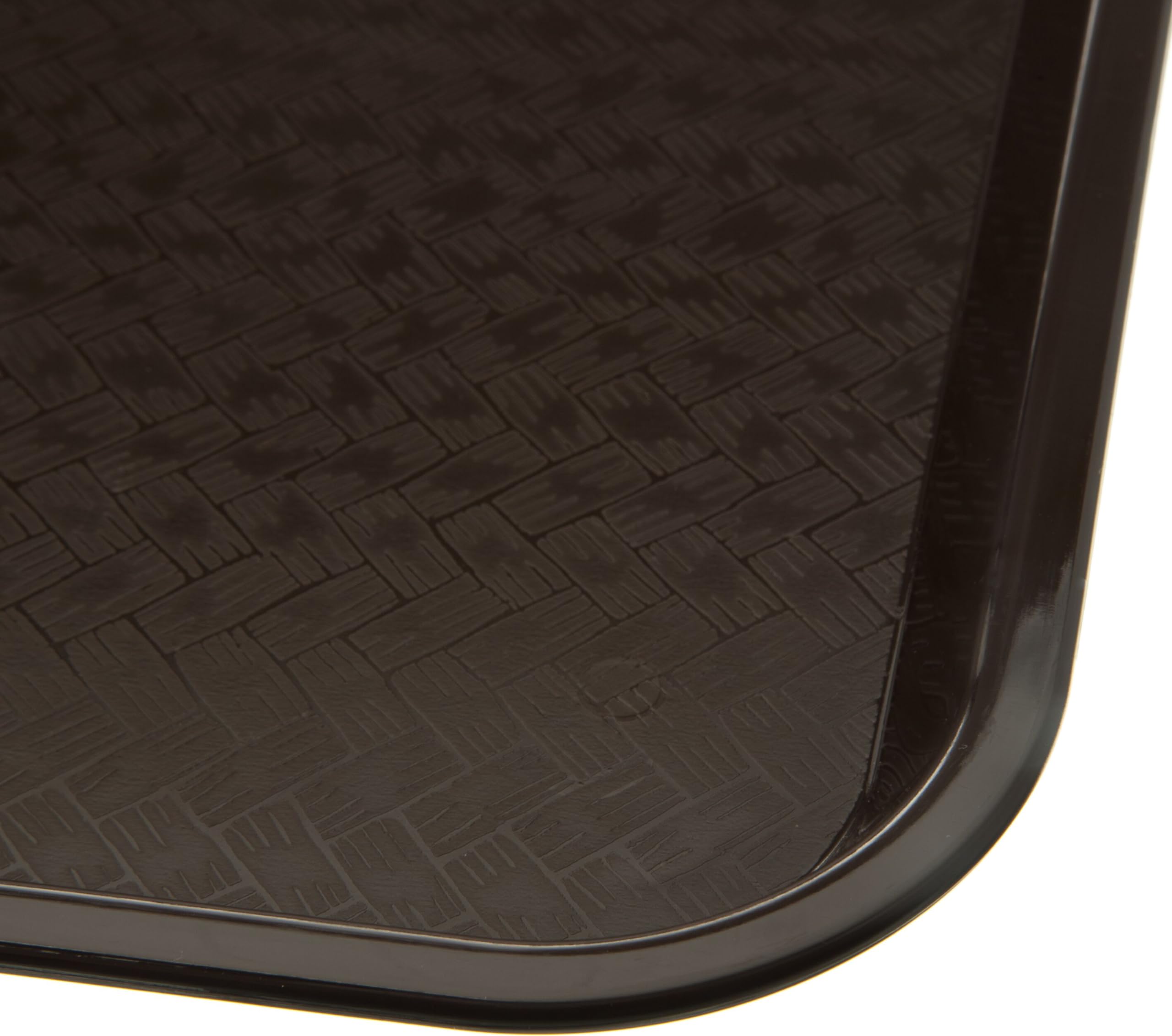 CFS Café Standard Cafeteria / Fast Food Tray, 11" x 14", Dark Brown