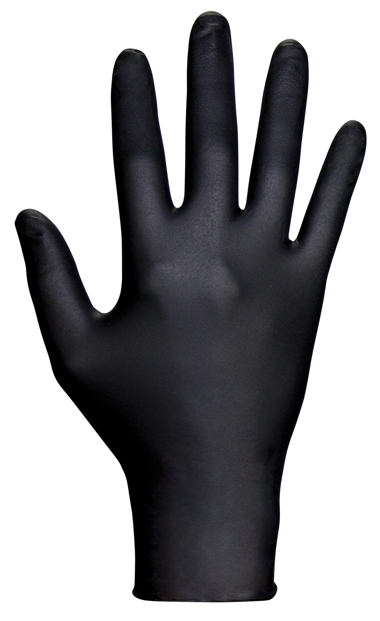SAS Safety 66518 Raven Powder-Free Disposable Black Nitrile 7-Mil Gloves, Large, 100 Gloves by Weight