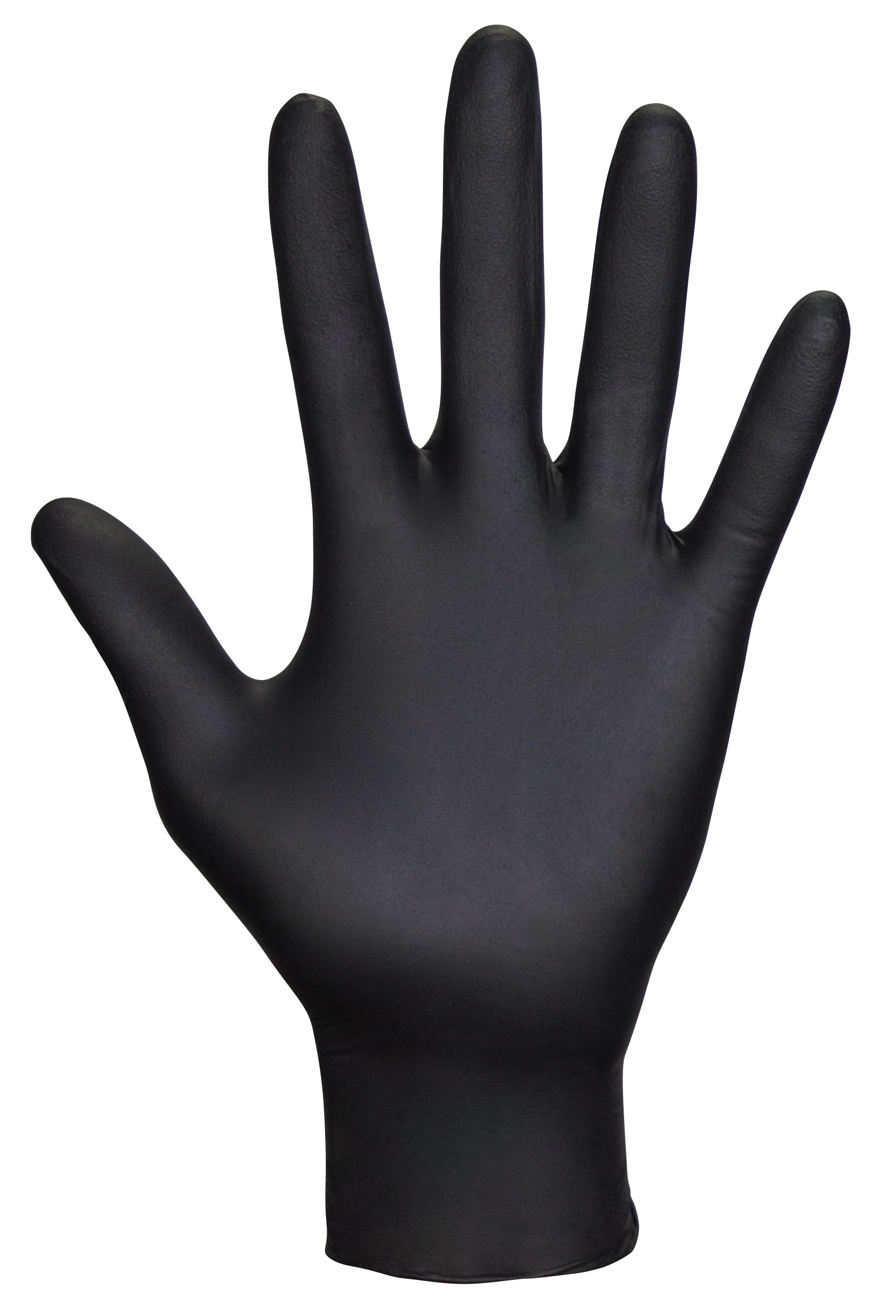 SAS Safety 66517 Raven Powder-Free Disposable Black Nitrile 7-Mil Gloves, 100 Gloves by Weight