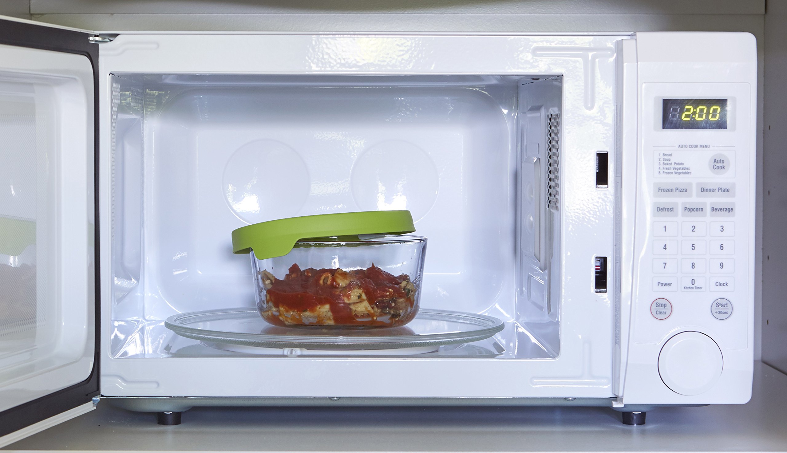 Anchor Hocking TrueSeal 1-Cup Glass Food Storage Container with Airtight Lid, Green