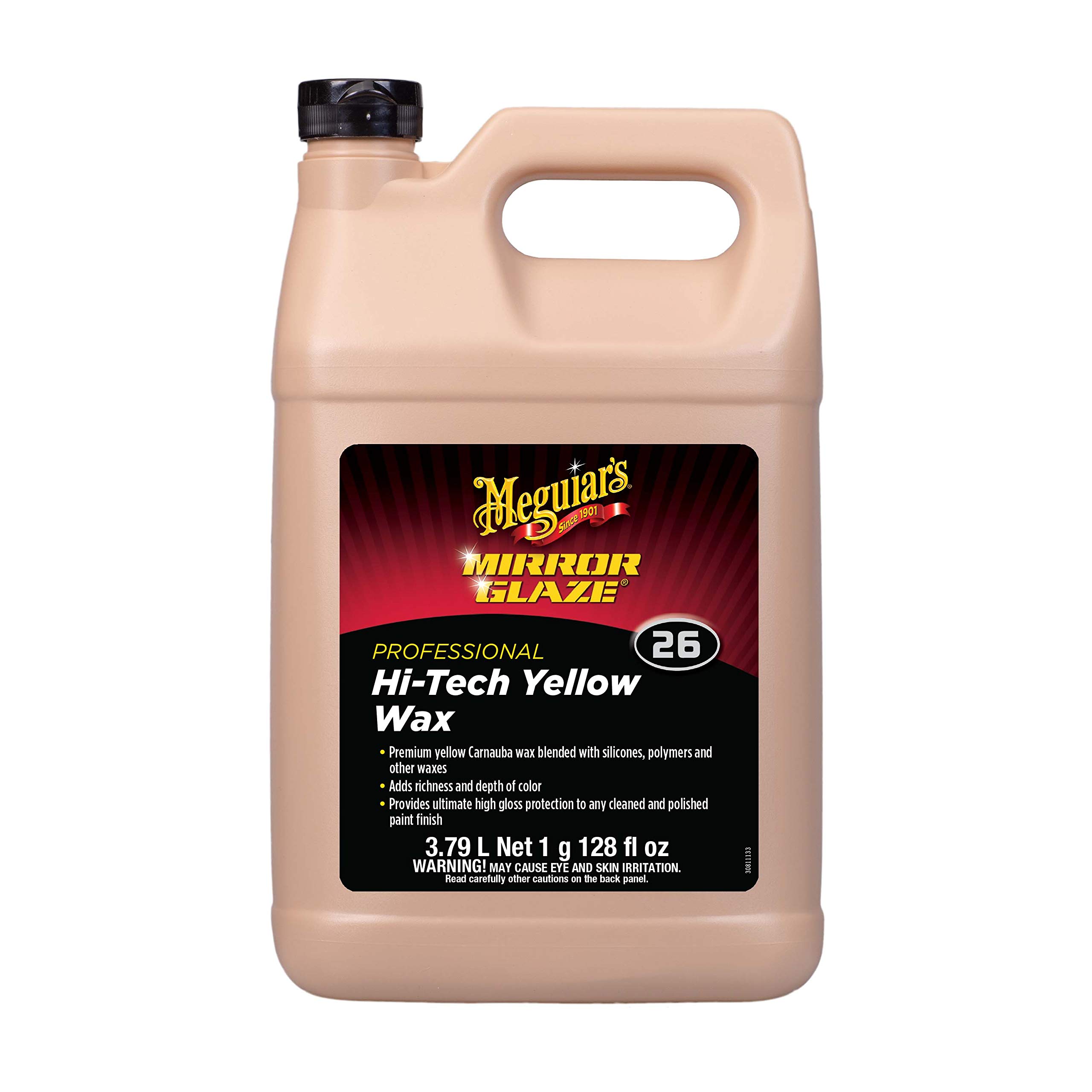 Meguiar's M2601 Mirror Glaze Hi-Tech Yellow Wax - 1 Gallon Container