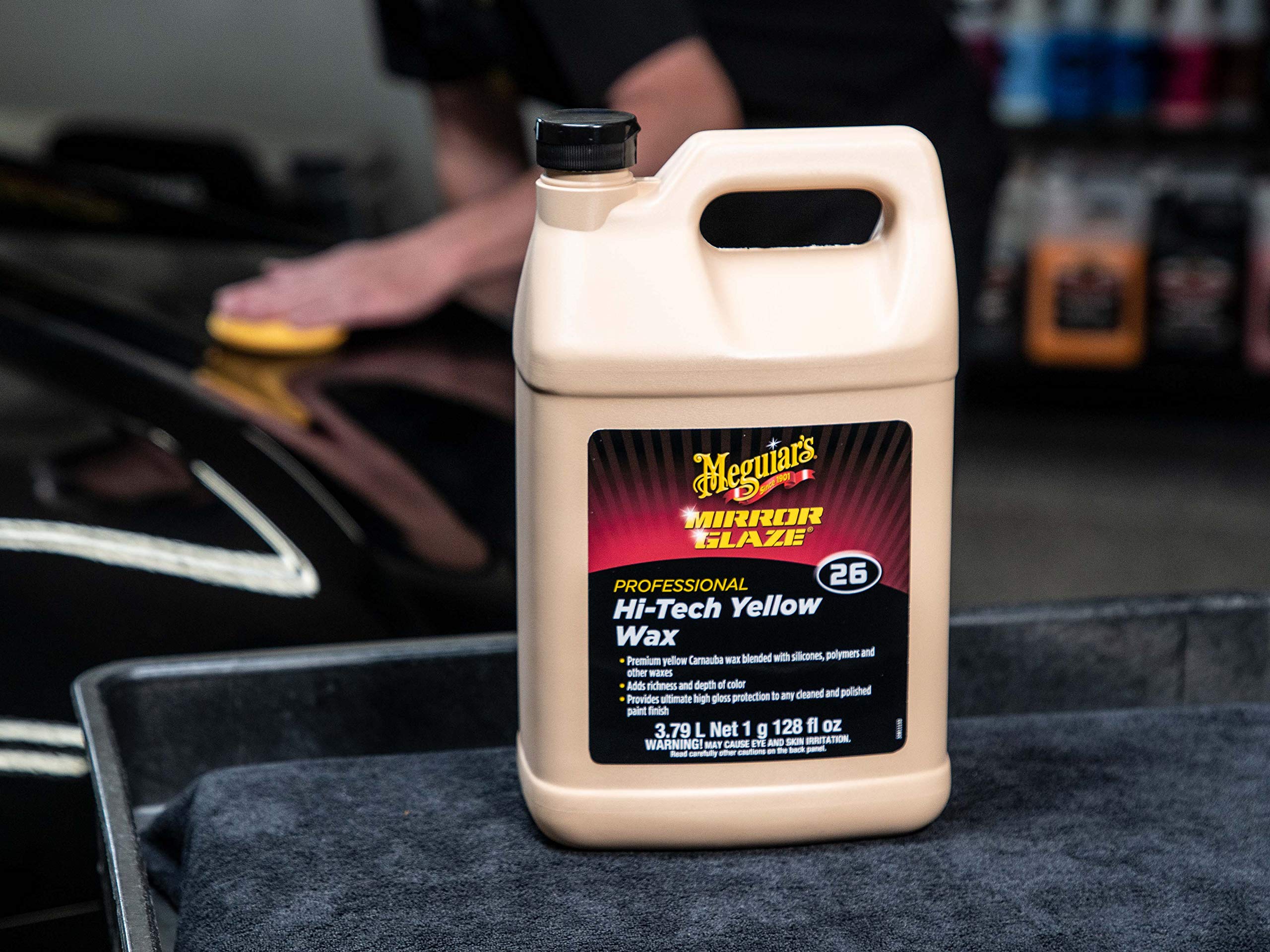 Meguiar's M2601 Mirror Glaze Hi-Tech Yellow Wax - 1 Gallon Container