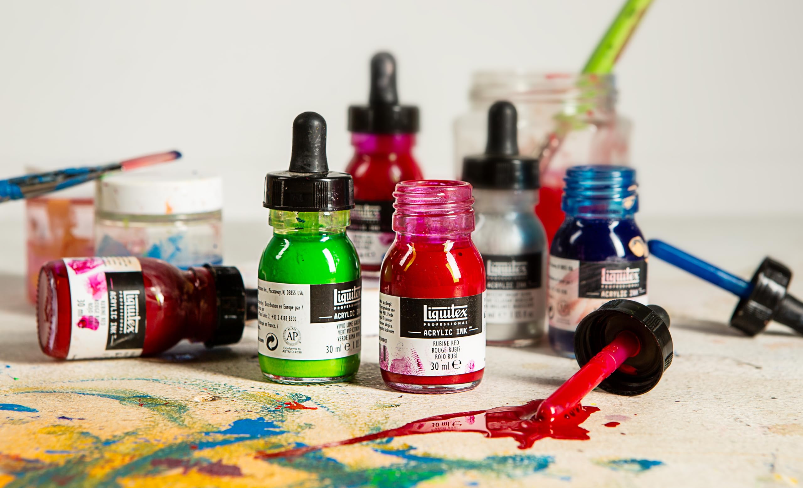 Liquitex Professional Acrylic Ink, 1-oz (30ml) Jar, Titanium White