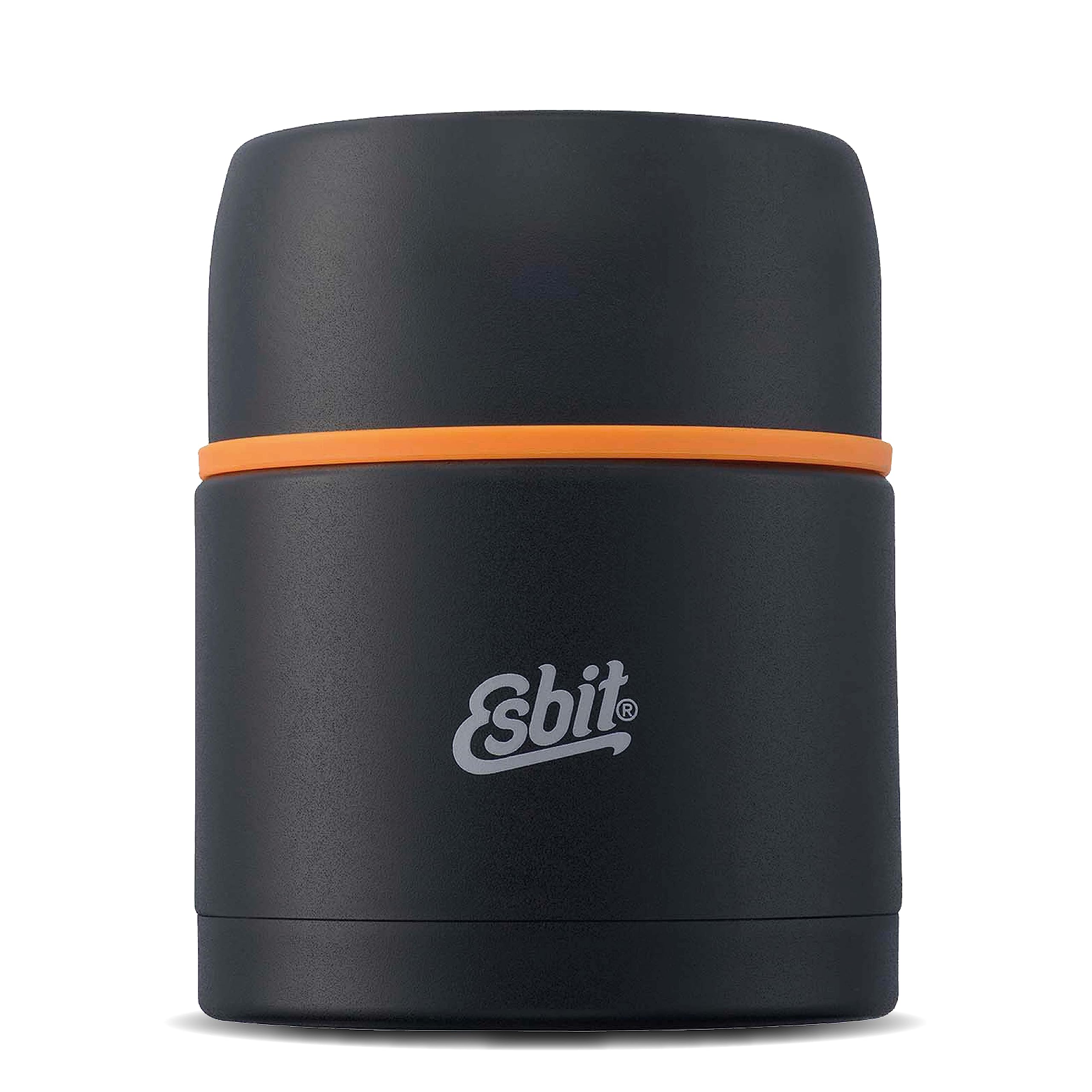 Esbit Stainless Steel Vacuum Food Jug with Double-Wall Insulation, Pressure Release and Bowl Lid - 0.5 Liter