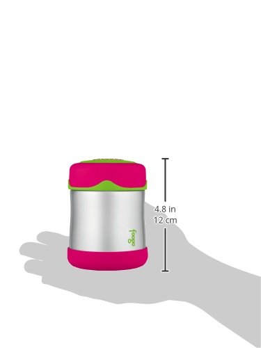 Thermos FOOGO Vacuum Insulated Stainless Steel 10-Ounce Food Jar, Blue/Yellow (B3000BL002)