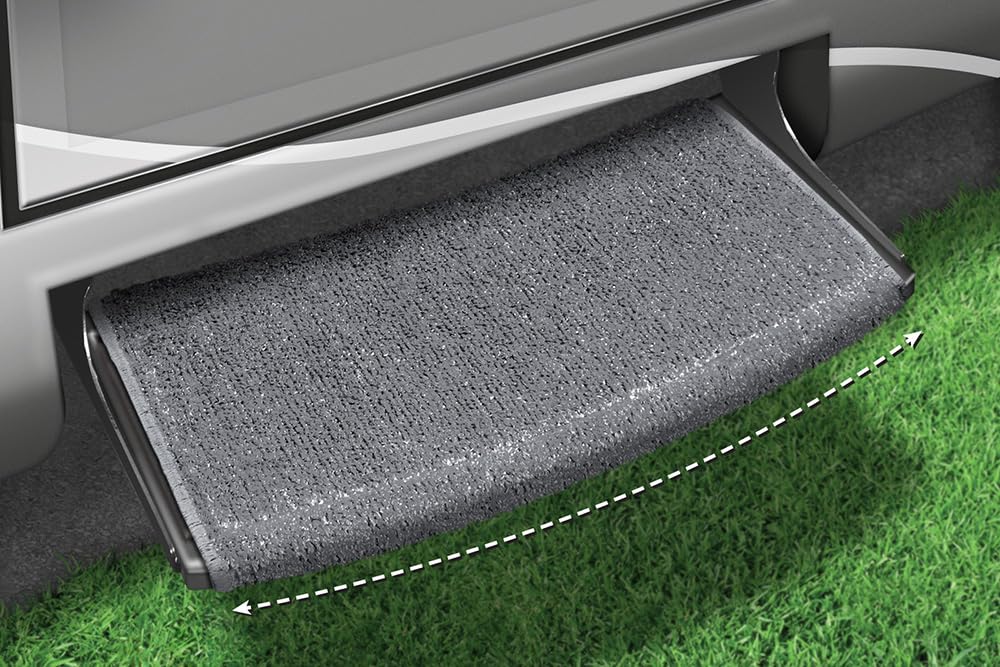 Prest-O-Fit (2-0206) Wraparound Stone Gray Step Rug