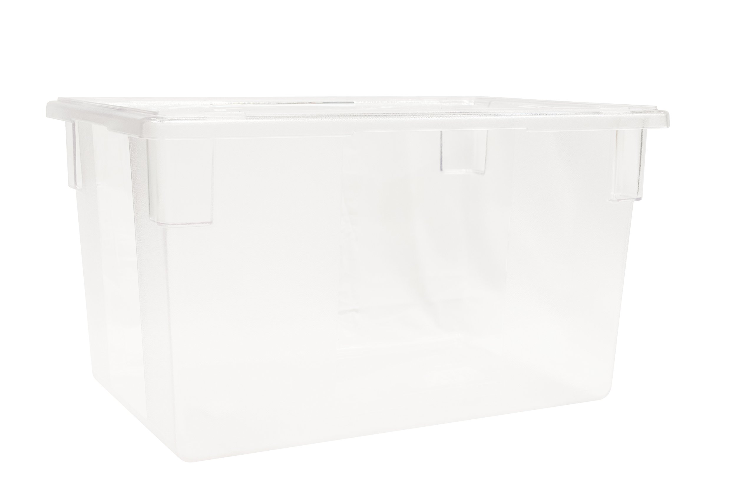 Rubbermaid Commercial Products-Food Storage Box/Tote for Restaurant/Kitchen/Cafeteria, 21.5 Gallon, Clear (FG330100CLR)