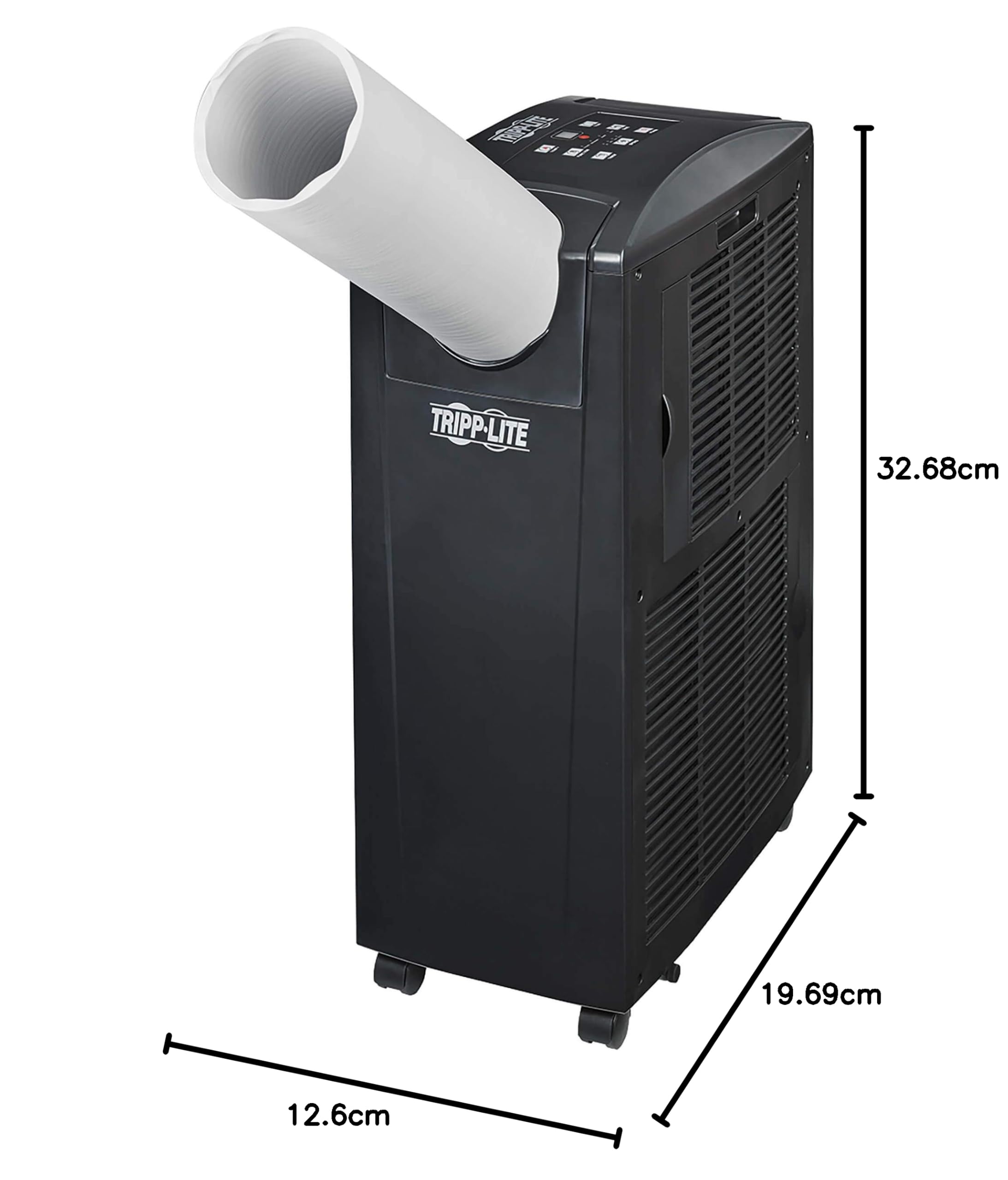 Tripp Lite Portable Air Conditioner for Server Racks and Spot Cooling, Self-Contained AC Unit, 12000 BTU (3.5kW), 120V, Gen 2 (SRCOOL12K) , Black