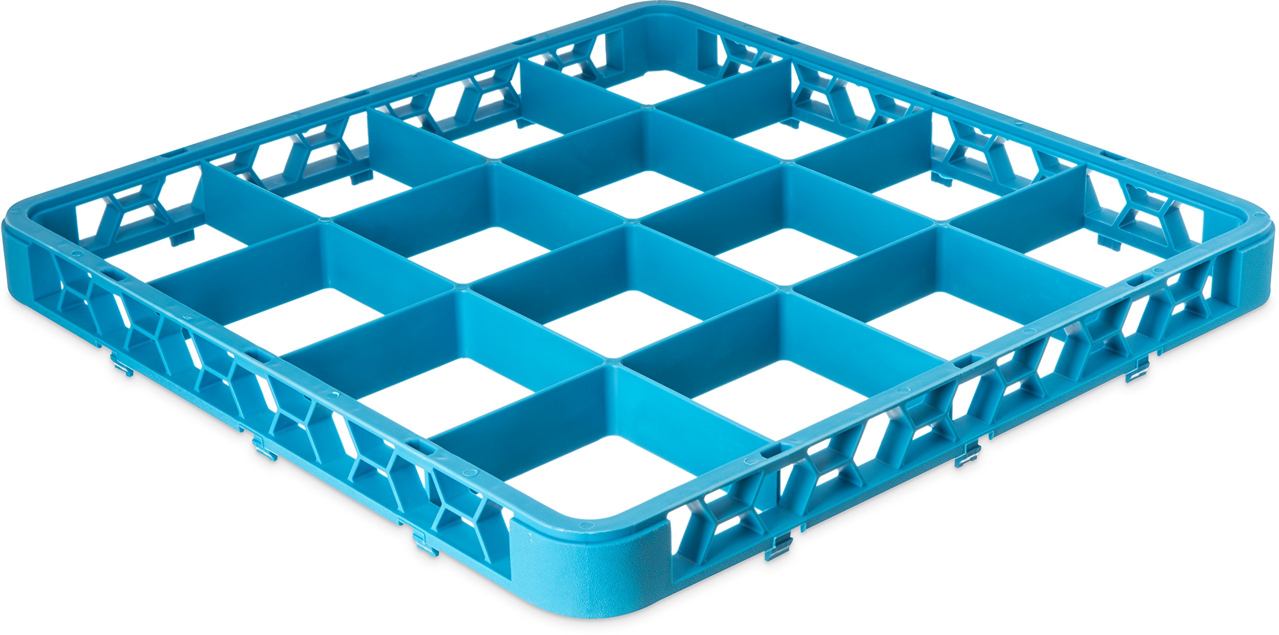CFS OptiClean 16 Compartment Divided Glass Rack Extender, 1.78", CFS Blue