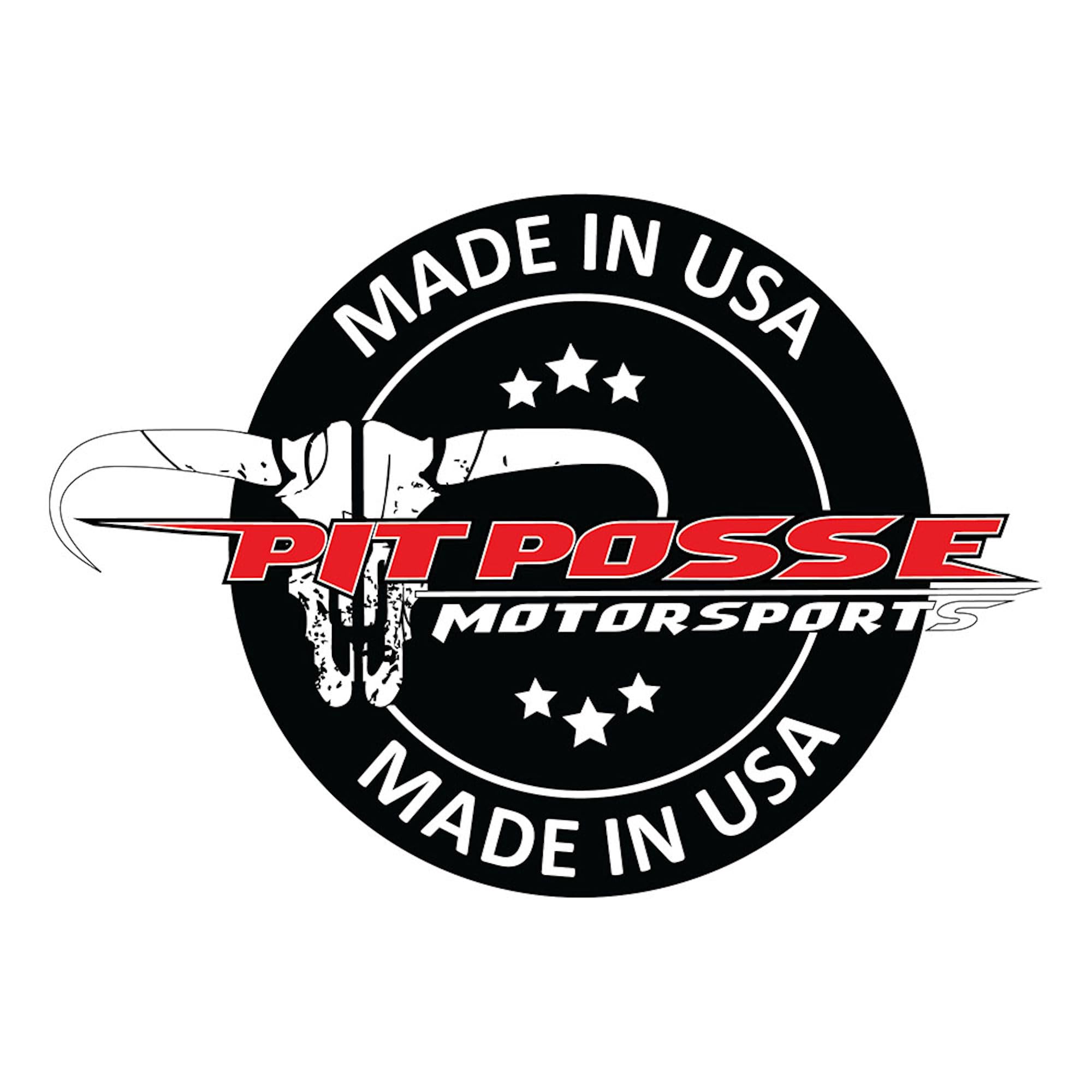 Pit Posse 465BK Tie Down Hanger Holder Storage Rack Organizer for Garage Trailer Shop - Made in USA - Aluminum Ratchet Strap Shelf for Block Garage Wall, Drywall, Wood, or Steel Trailer Studs (Black)