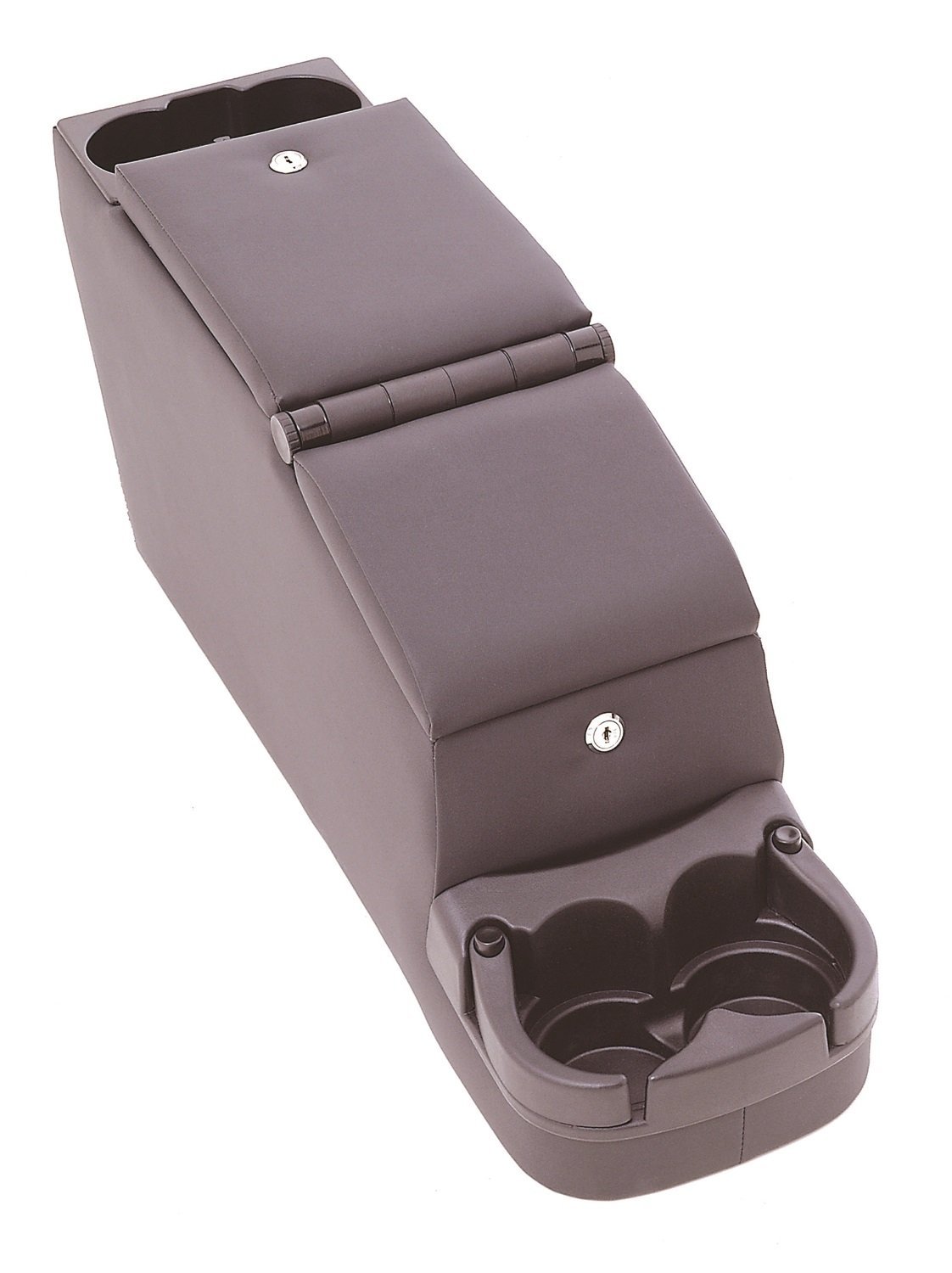 Rampage Deluxe Locking Center Console | Black Denim | 31515 | Fits 1976 - 1983 Jeep CJ5