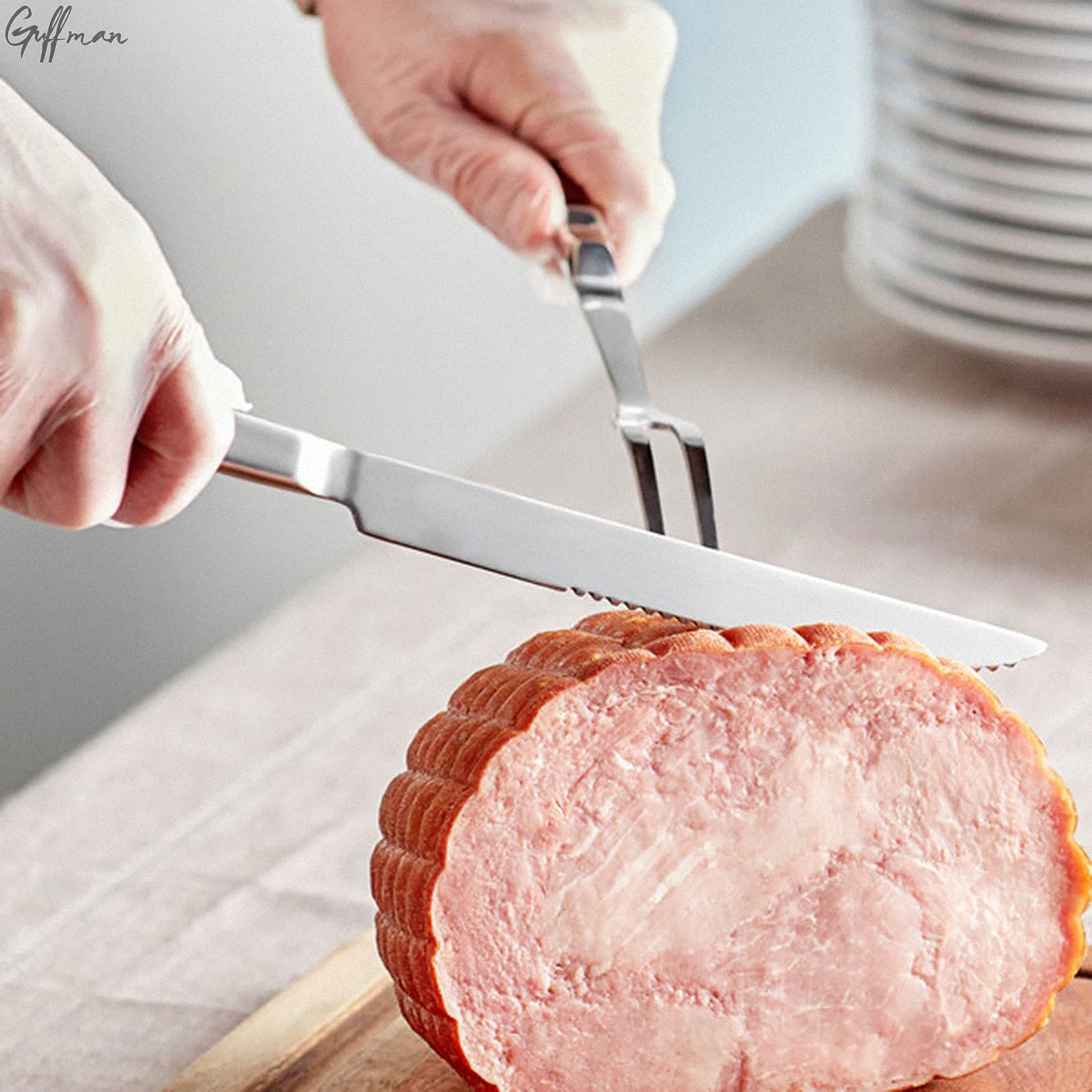 Browne Two Pronged Fork Tine Elite Pot - 11 in Kitchen Carving Fork For Meat - Salad Carving Forks Stainless Steel Heavy Appetizer Dessert Meat Fork - Tasting Forks Silver Flatware Forks For Party