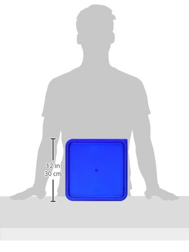 Winco PE Square Cover Blue, Fits 12, 18 & 22quart