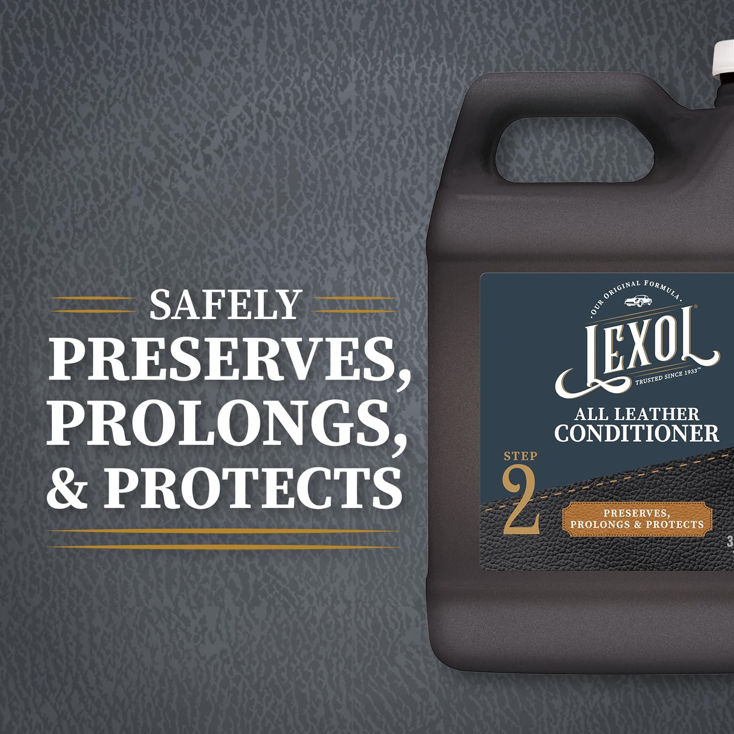 Leather Cleaner by Lexol, Use on Furniture, Car Interiors, Shoes, Handbags, Accessories, 33.8 Fl Oz Each