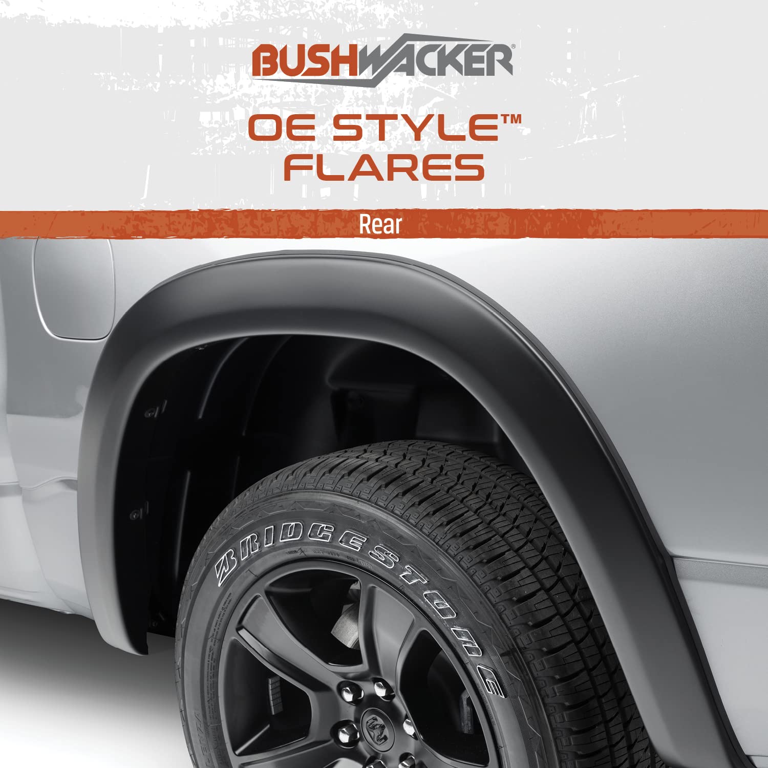 Bushwacker 40088-02 Black OE-Style Smooth Finish Rear Fender Flares for 2007-2013 Chevrolet Silverado 1500 | Fits 69.3 In. Bed
