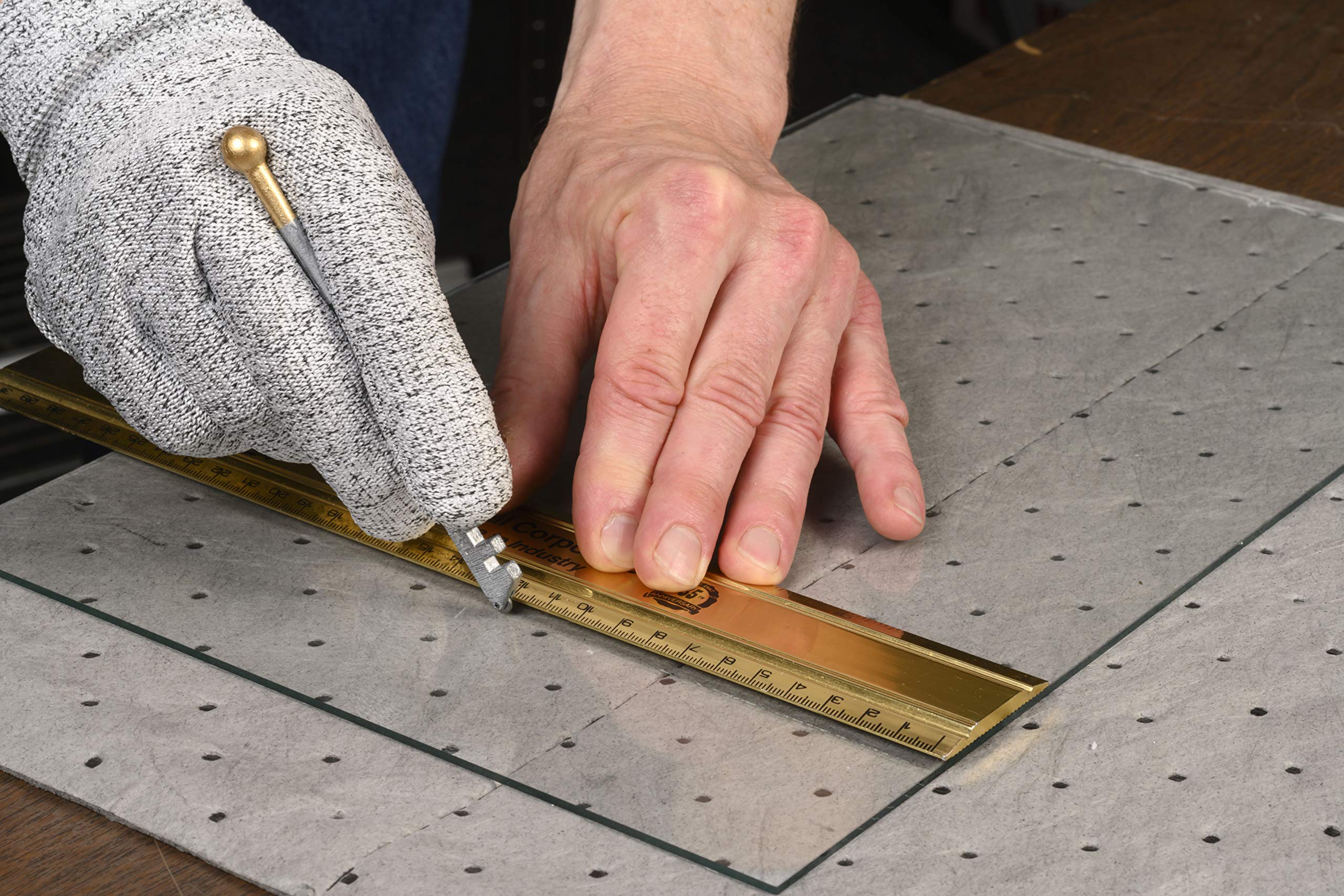 Fletcher-Terry Gold-Tip Handheld Glass Cutter, Cutting Tool (Carbide)