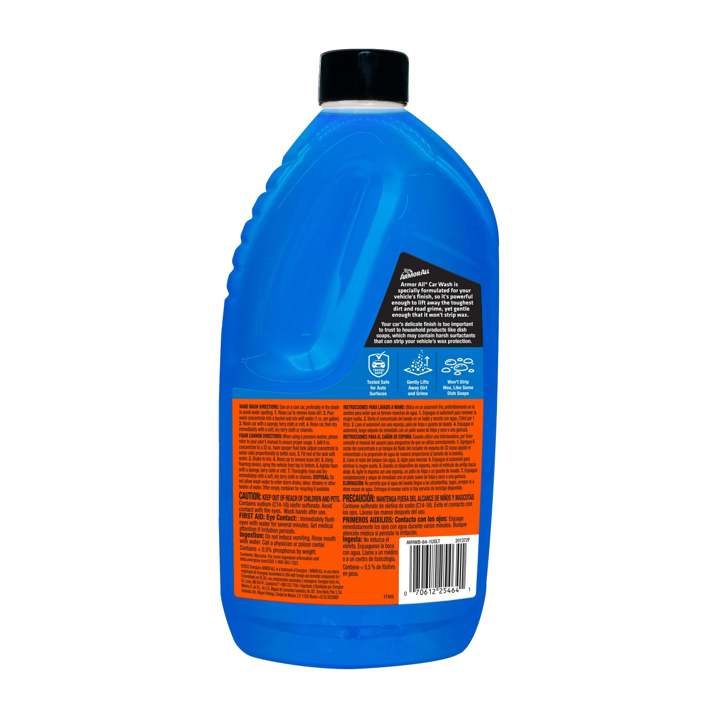 Car Wash Soap by Armor All, Foaming Car Wash Supplies, 64 Fl Oz