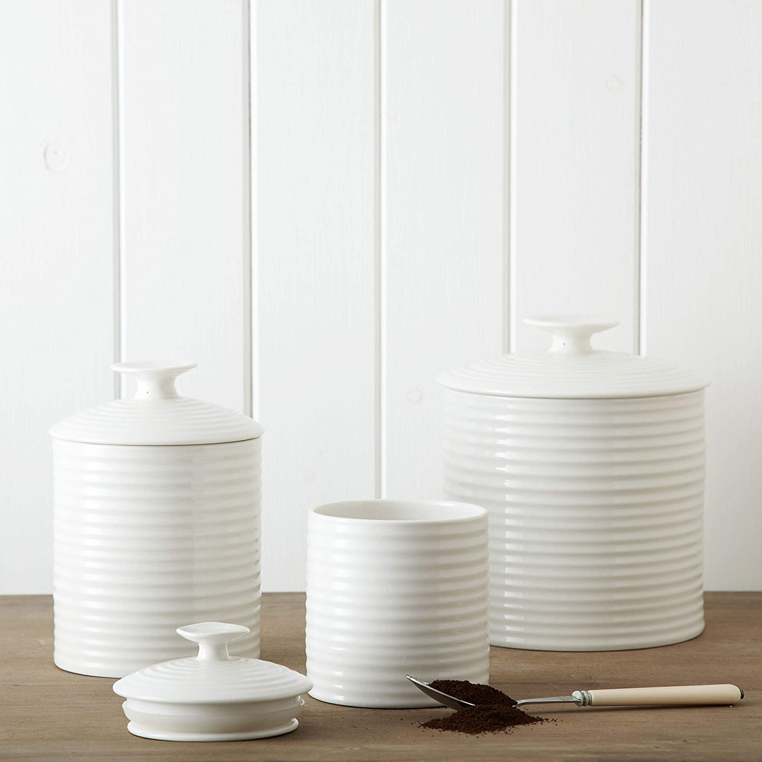 Portmeirion Sophie Conran Cannister (White, Large)