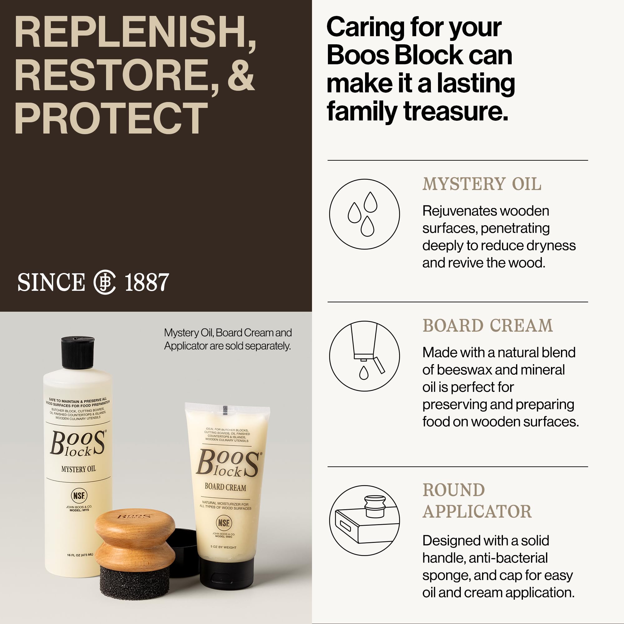 John Boos Block CCB183-R Classic Collection Maple Wood End Grain Round Chopping Block, 18 Inches Round x 3 Inches