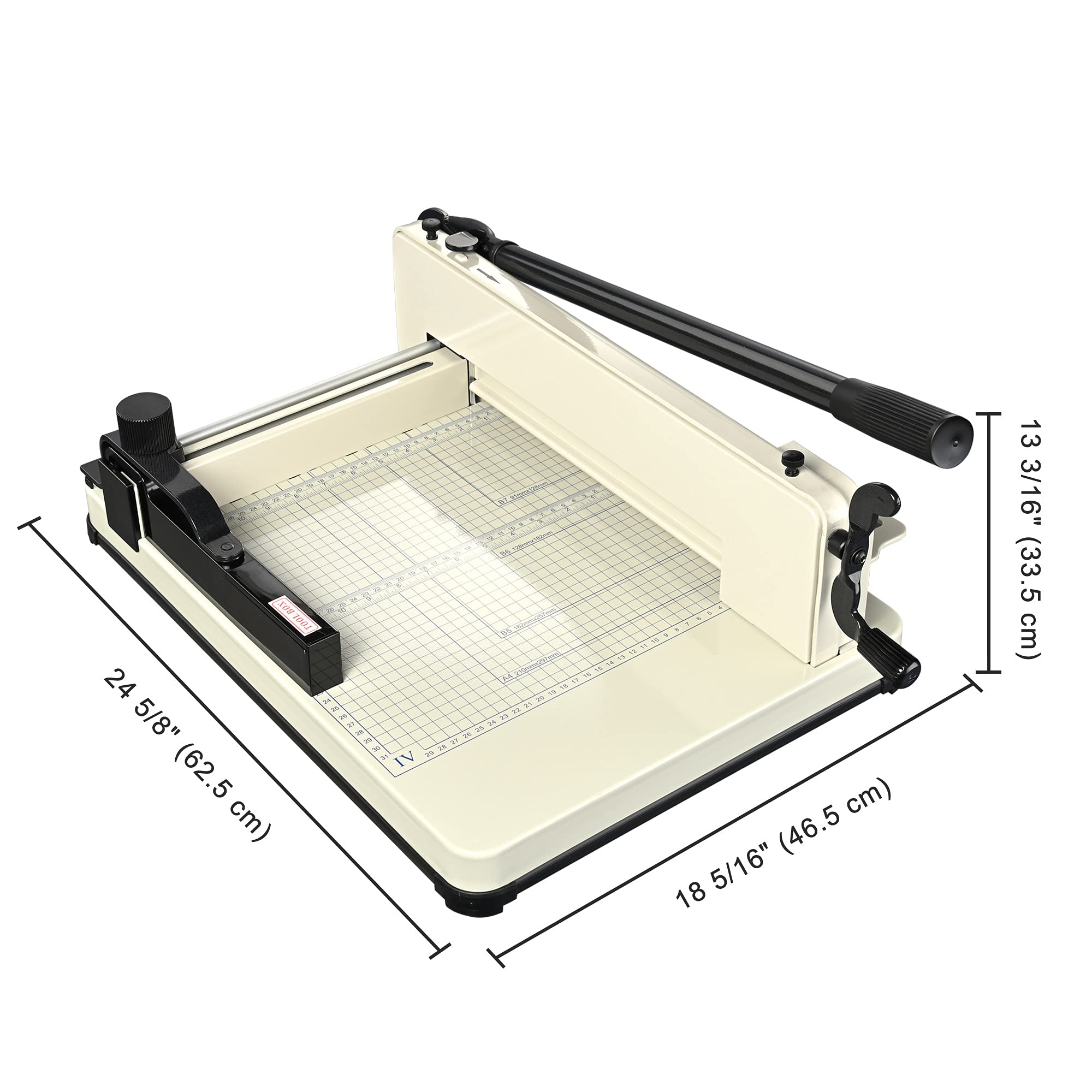 Yescom Paper Cutter Heavy Duty Trimmer Industrial Guillotine Stack Slicer 12" Cut Length 400 Sheet