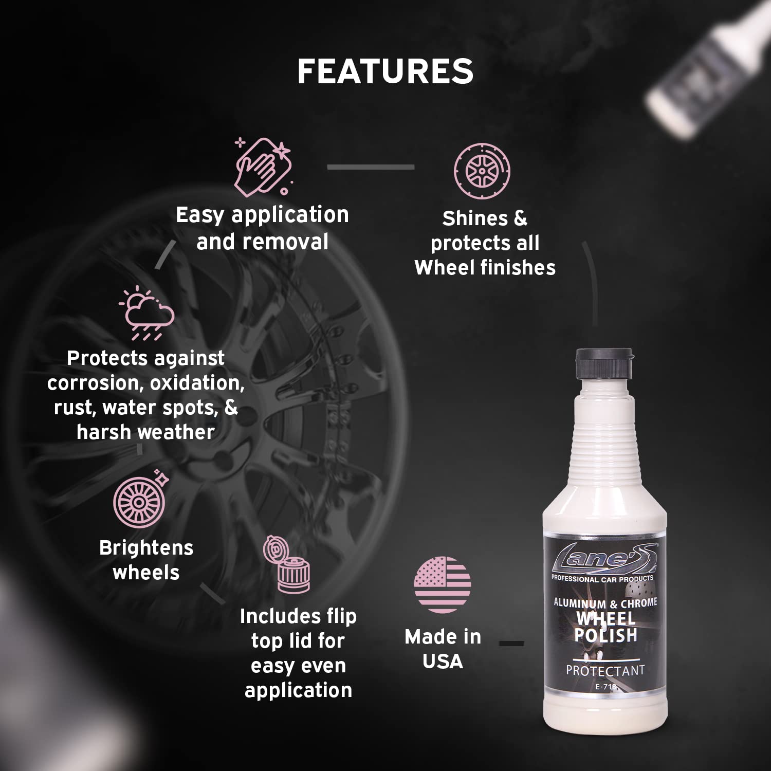 Show Car Products Aluminum & Chrome Wheel Polish - 16 oz