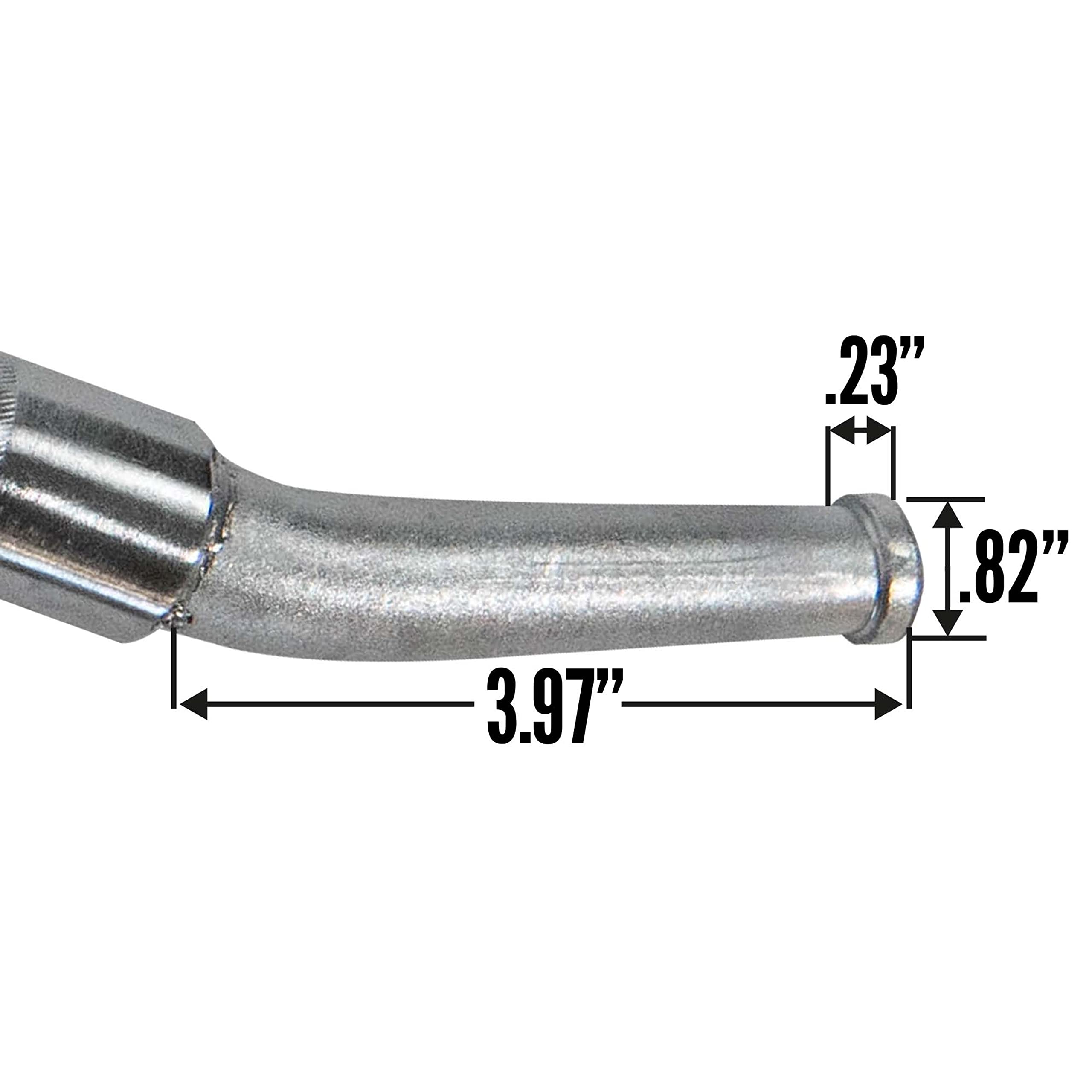 US Cargo Control Standard Chrome Winch Bar, Steel Ratchet Winch Bar for Cargo Tie Down, Made with Non-Slip Handle and Angular Bend for Easy Tightening, 31.5 Inches