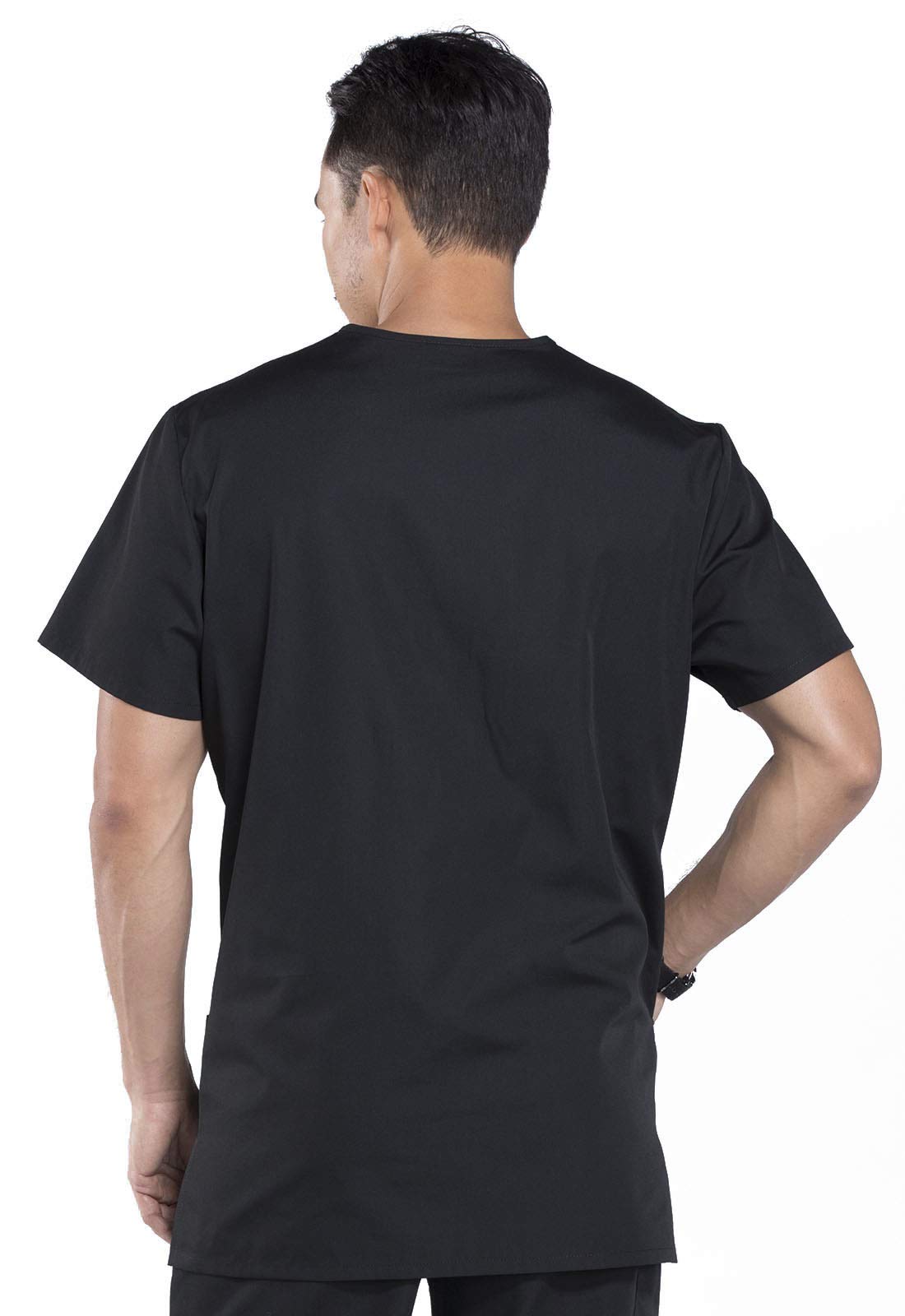 Cherokee Originals Unisex V-Neck Scrubs Shirt, Black, Medium