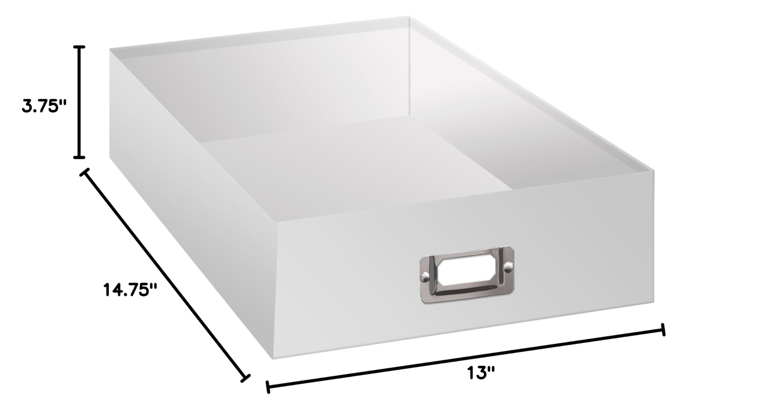 Pioneer Jumbo Scrapbook Storage Box, Crafters White, 14 3/4" X 13" X3 3/4"
