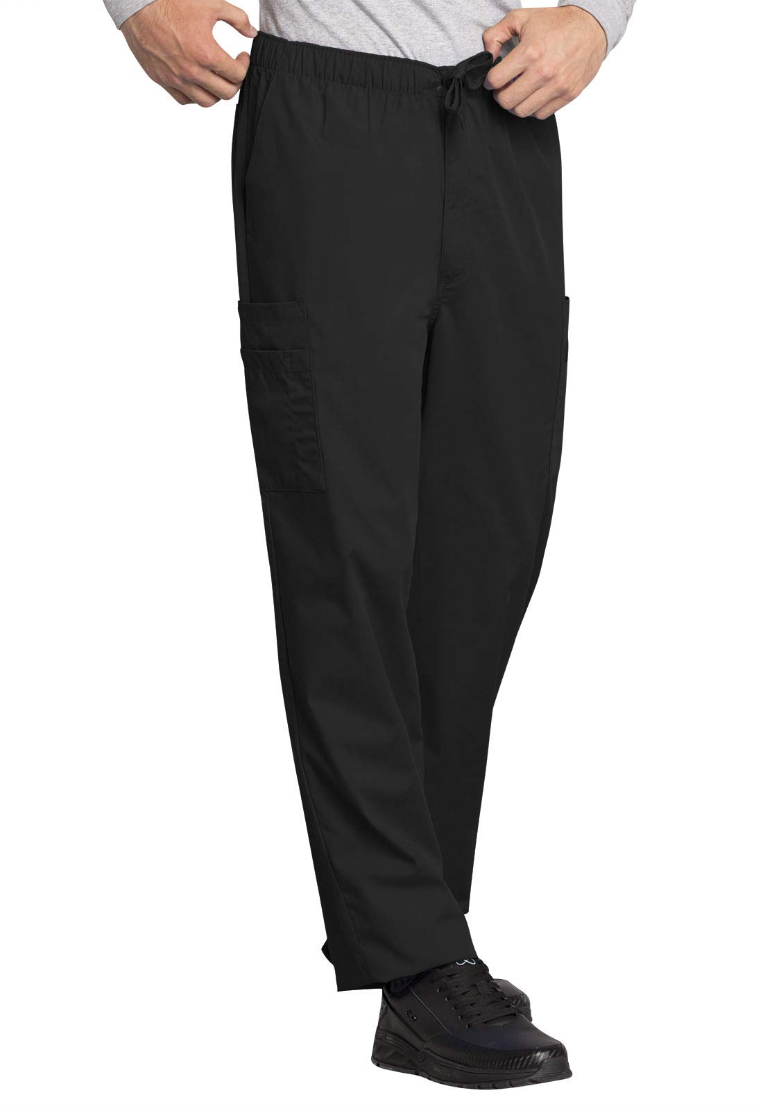 Cherokee Men's Originals Cargo Scrubs Pant, Black, Large