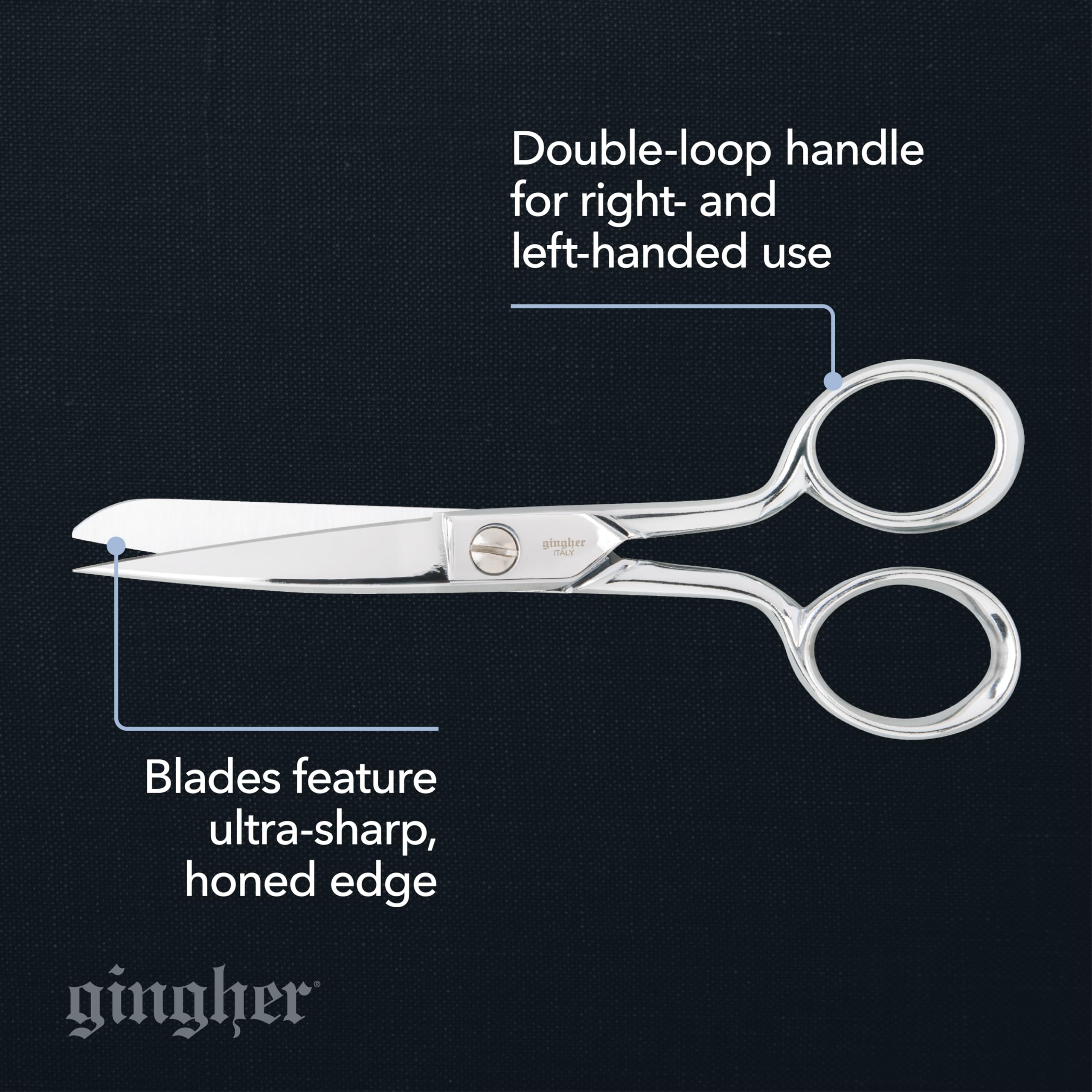 Gingher Knife-Edge Sewing Scissors (5 in.), (5 in.), Silver