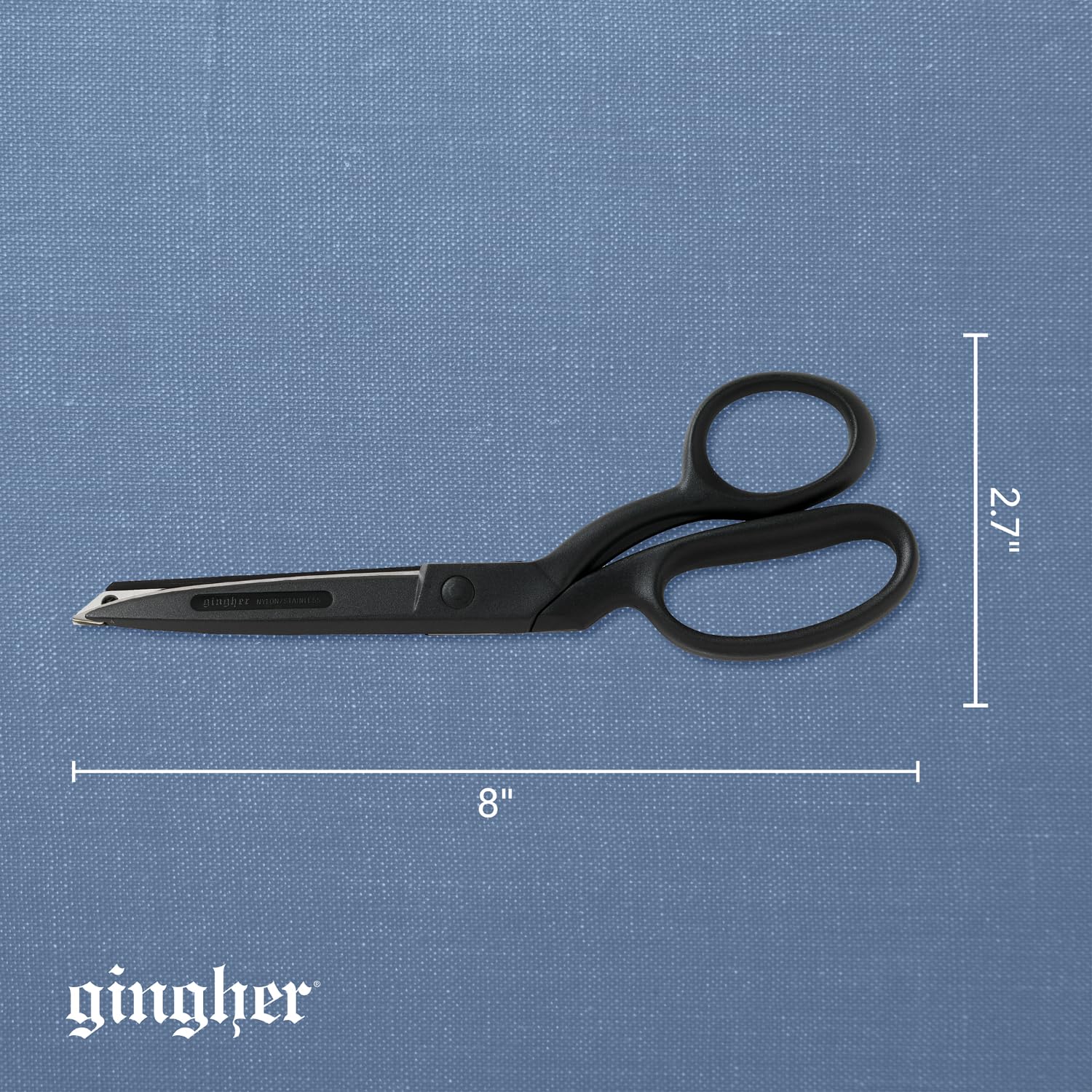 Gingher 8 Inch Featherweight Bent Handle Scissors