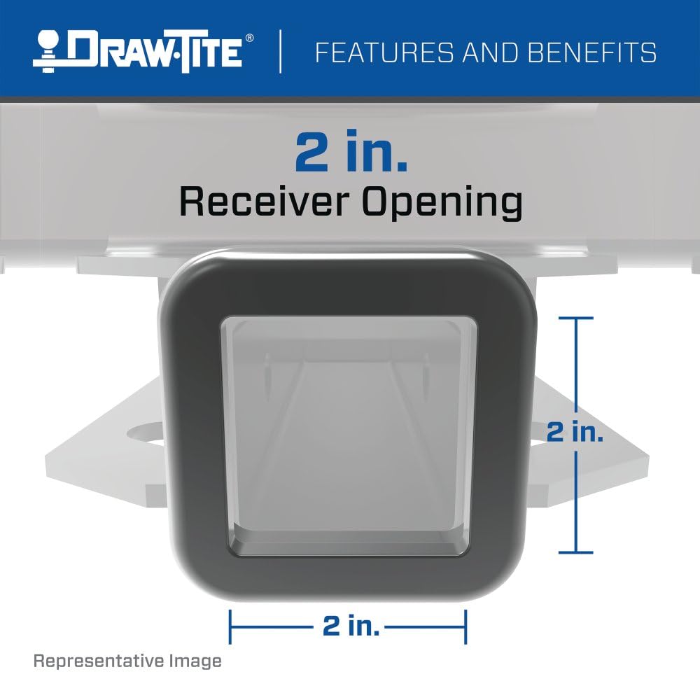 Draw-Tite 41938 Class 5 Ultra Frame Trailer Hitch, 2 Inch Receiver, Black, Compatible with 2007-2022 Chevrolet Silverado 3500 HD