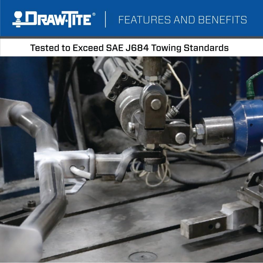 Draw-Tite 41938 Class 5 Ultra Frame Trailer Hitch, 2 Inch Receiver, Black, Compatible with 2007-2022 Chevrolet Silverado 3500 HD
