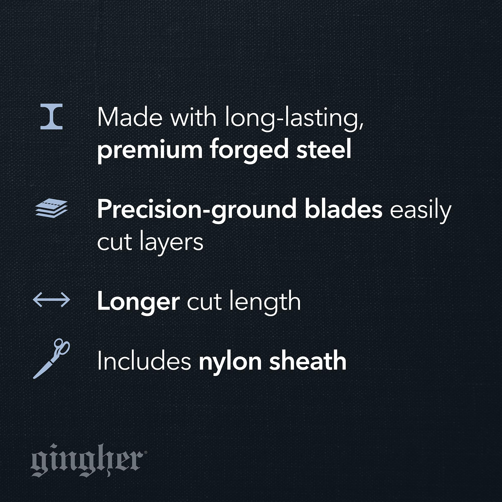 Gingher 8-Inch Knife Edge Dressmaker's Shears