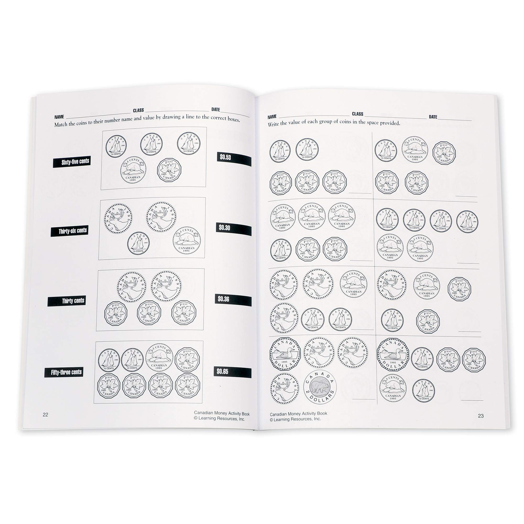 Learning Resources Canadian Classroom Money Kit, Play Money for Kids, Grades K+ | Ages 5+