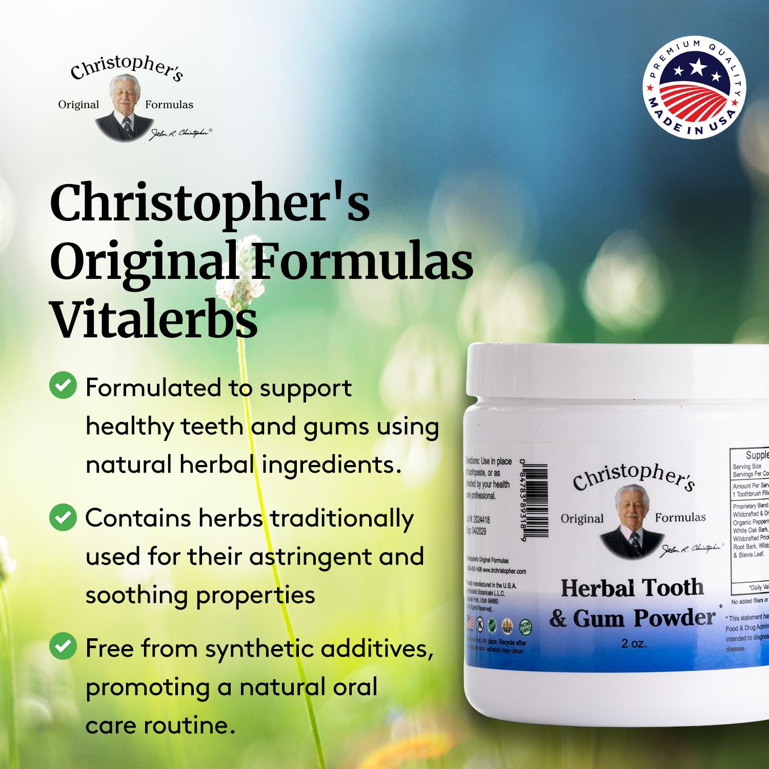 Christopher's Original Formulas Herbal Tooth and Gum Powder