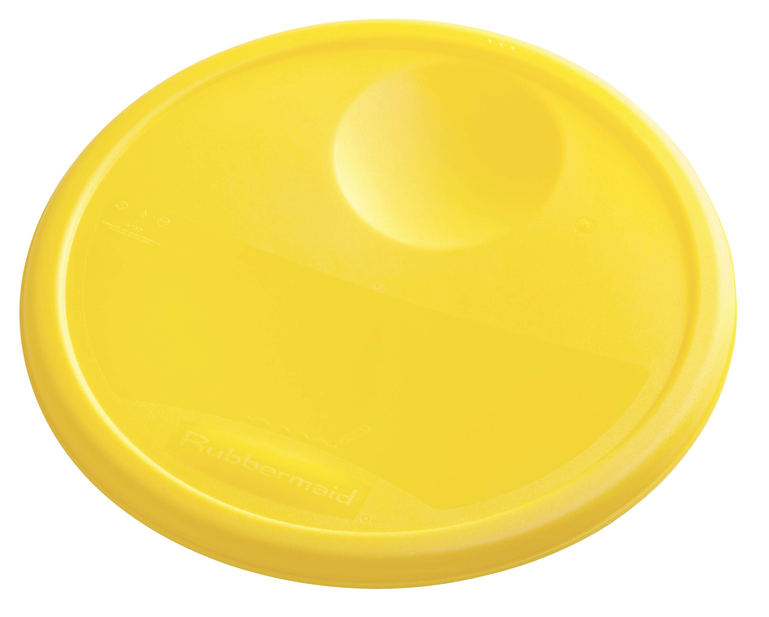 Rubbermaid Commercial Lid (Lid Only)for Round Food Storage Container, Fits 8 Qt. Containers, Yellow (FG572500YEL)