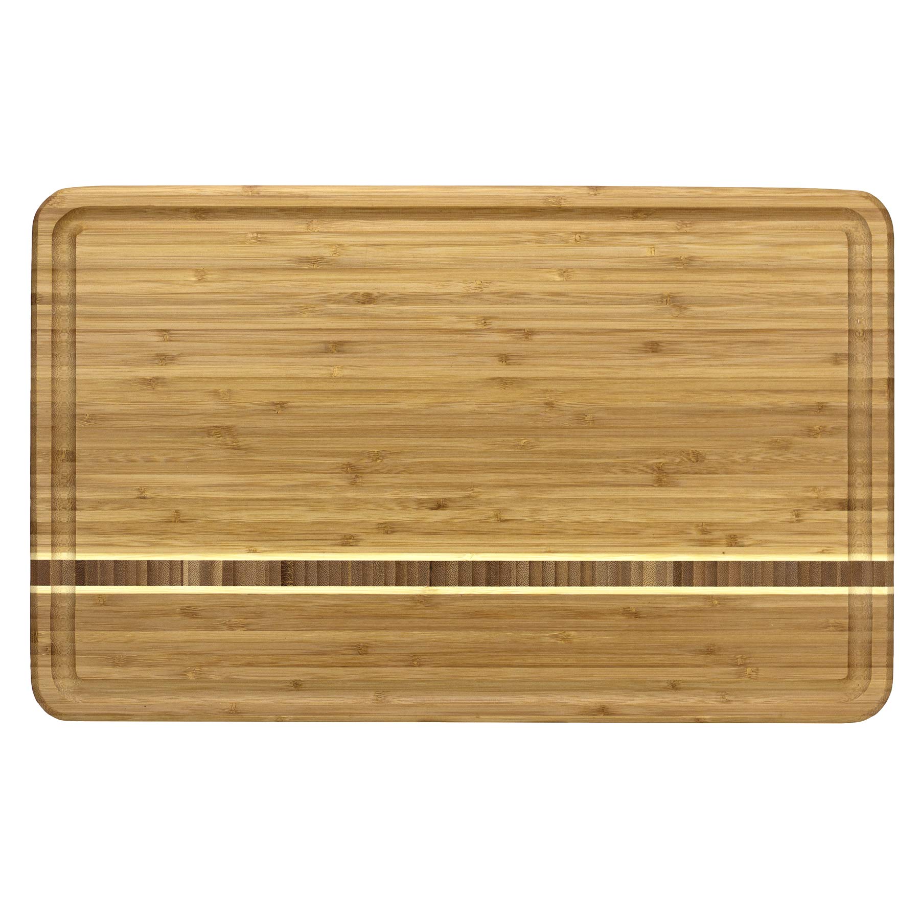 Totally Bamboo 20-5/8" x 12-1/2" Dominica Large Cutting Board with Juice Groove