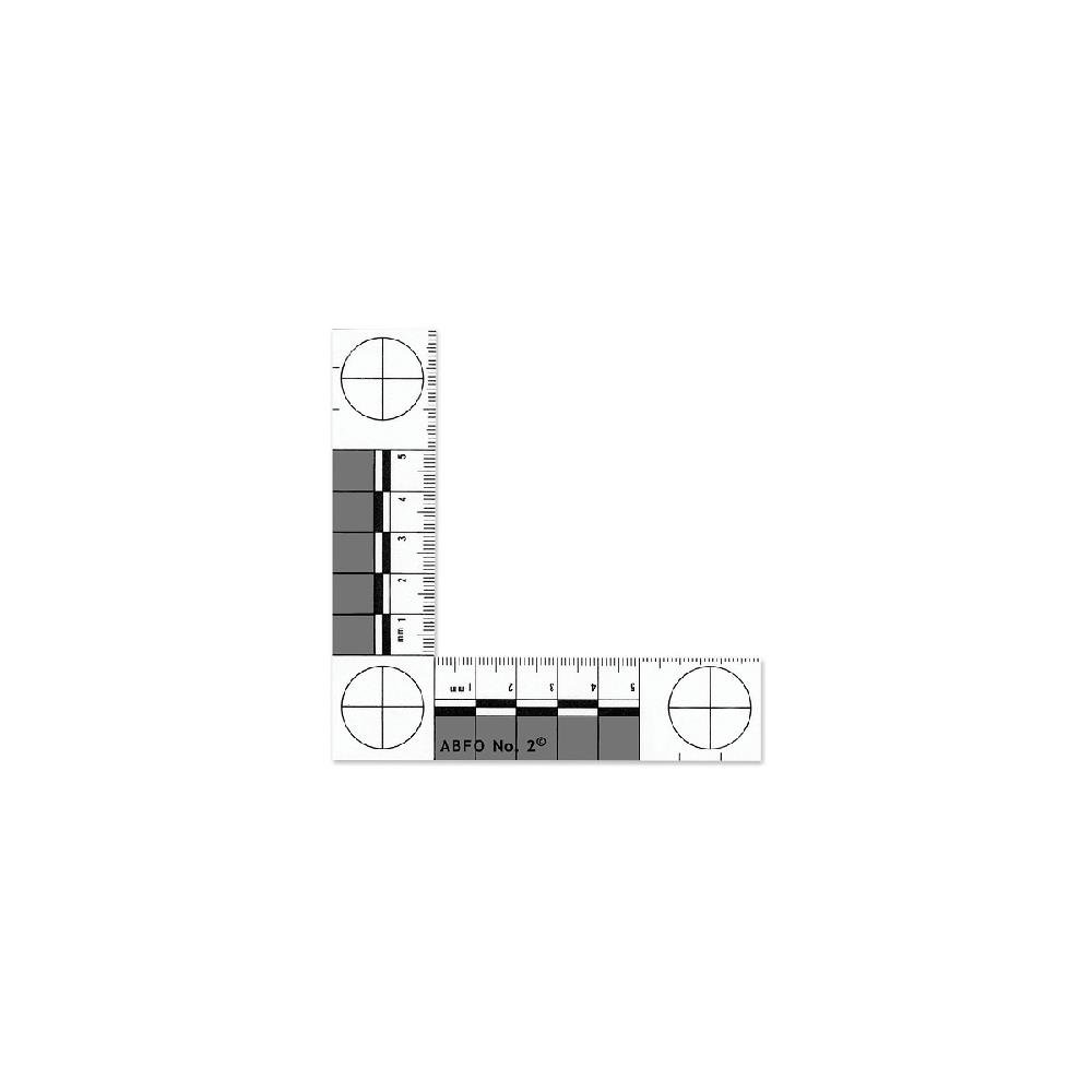 Forensics Source 6-3875 ABFO No. 2 Bitemark Scale