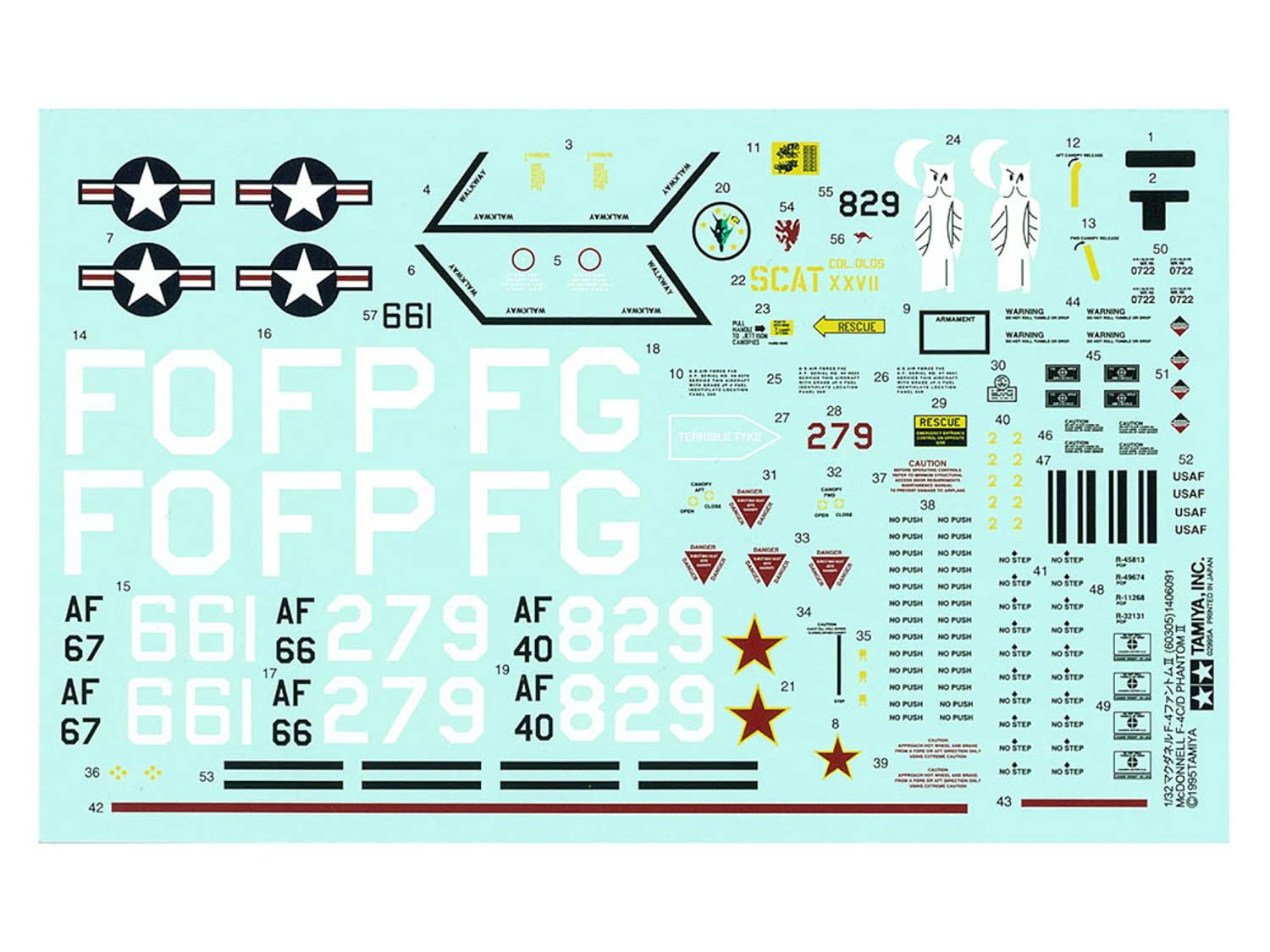 Tamiya 60305 1/32 Mcdonnell F-4 C/D Phantom II Plastic Model Airplane Kit