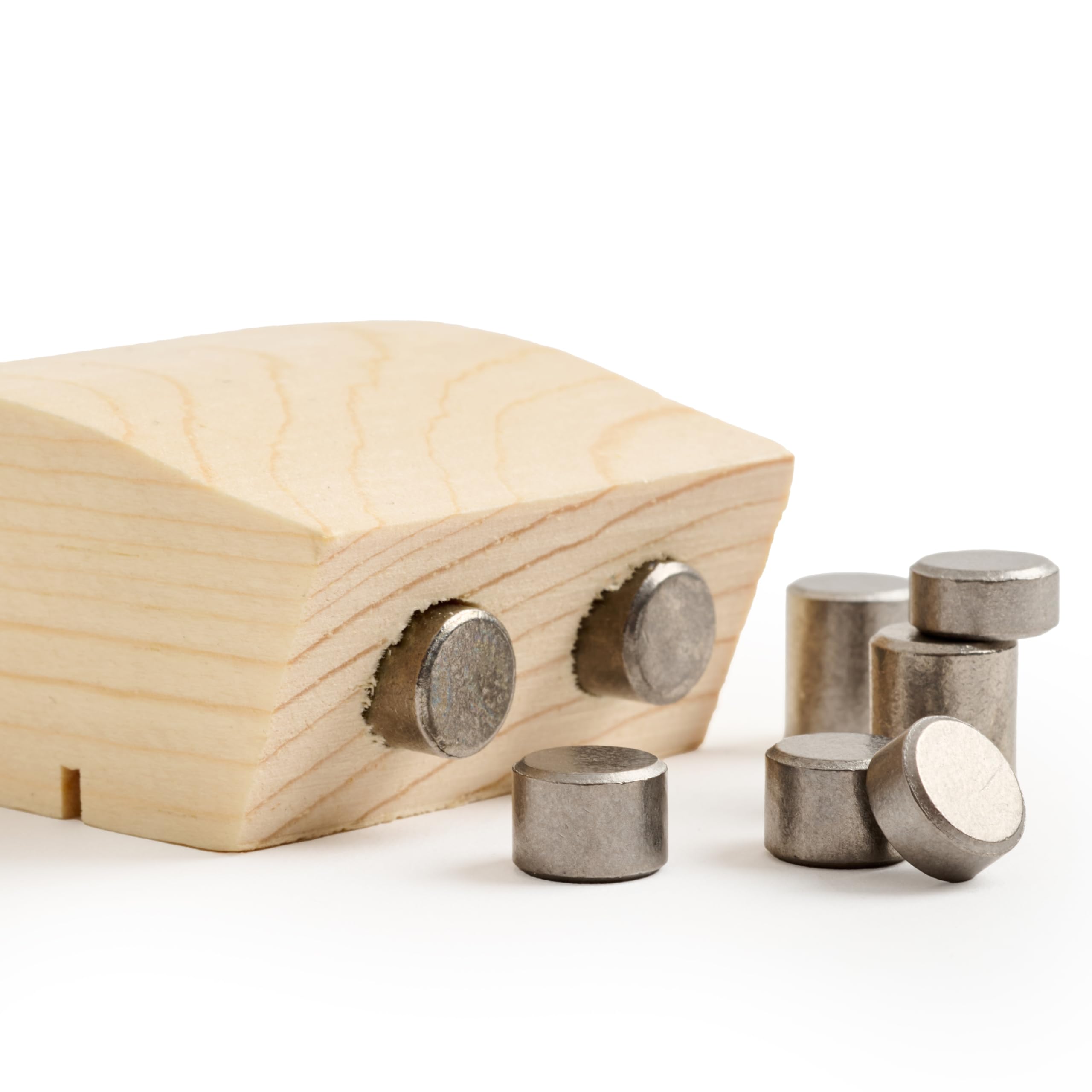 Pinewood Pro Derby Weights Tungsten Weights 3oz, Eight 3/8” Incremental Cylinders to Optimize Car Weight to Make The Fastest Derby Car