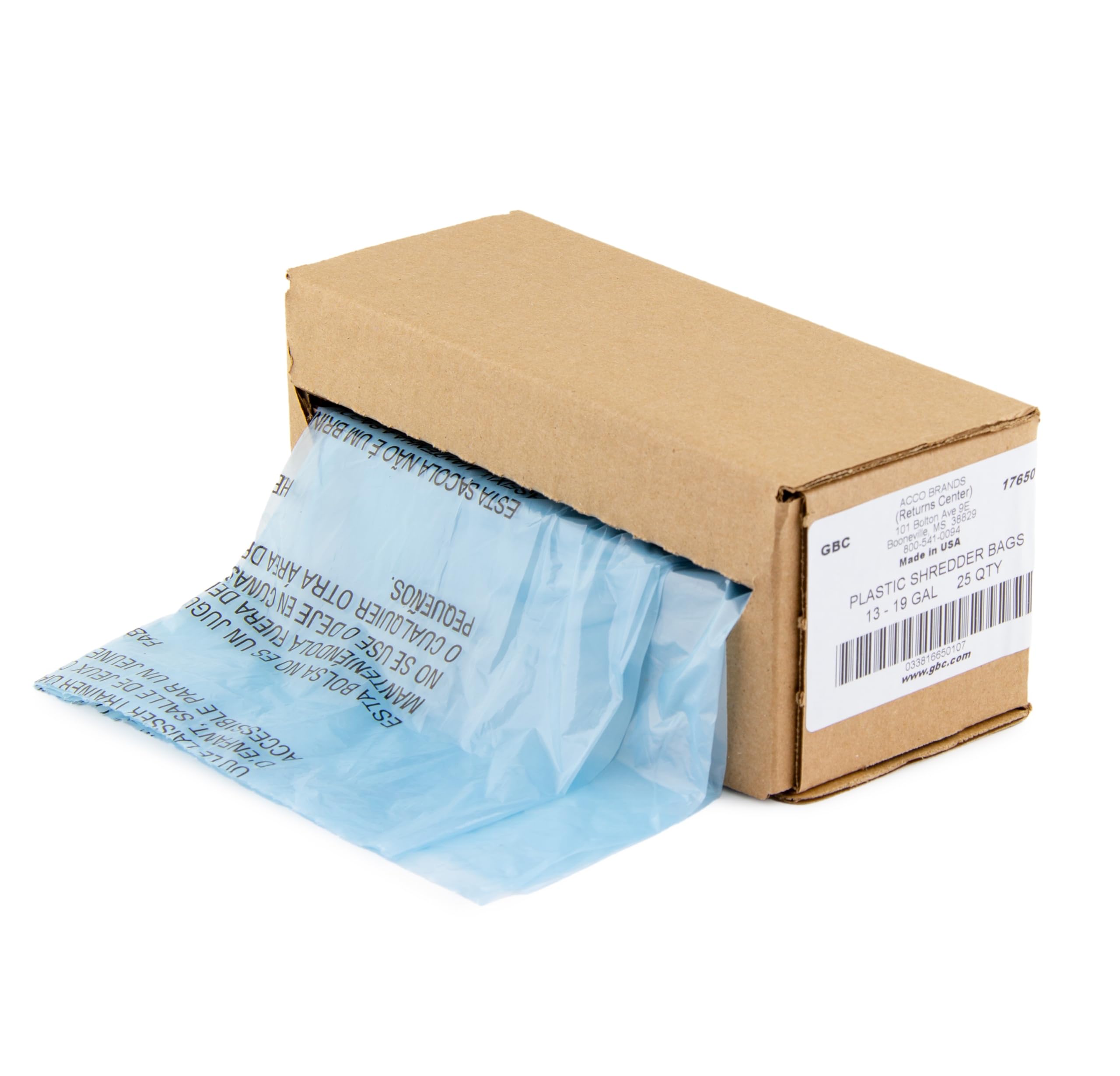 Swingline Shredder Bags, Plastic, 13-19 Gallon, For 300X/300M, 25/Box (1765010)