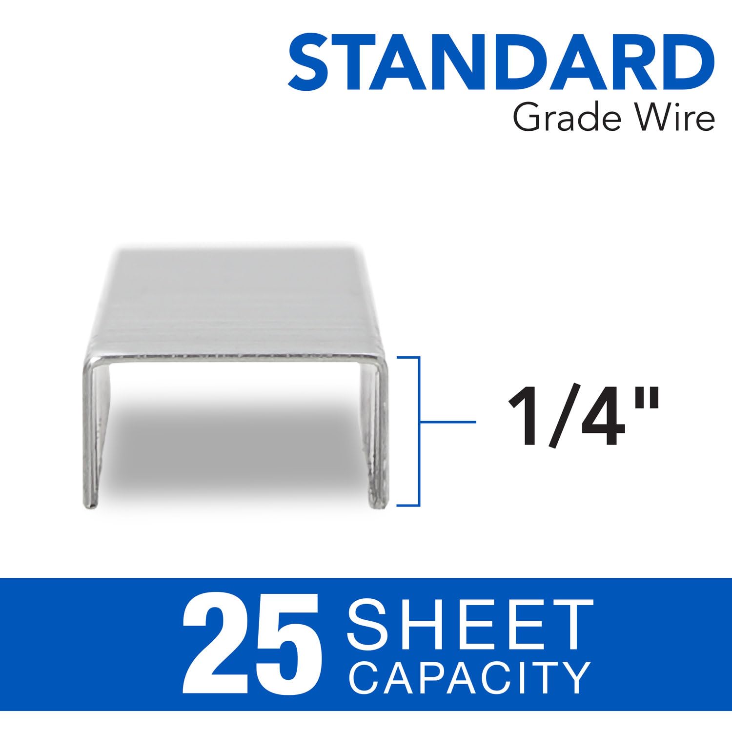 Swingline Staples, Standard, 1/4 inches Length, 210/Strip, 5000/Box, 1 Box - Note: Packaging May Vary (35108)