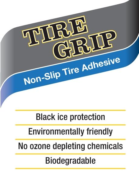 Bare Ground BGTG-1 Tire Grip Spray Can Environmentally Friendly Non-Slip Tire Adhesive