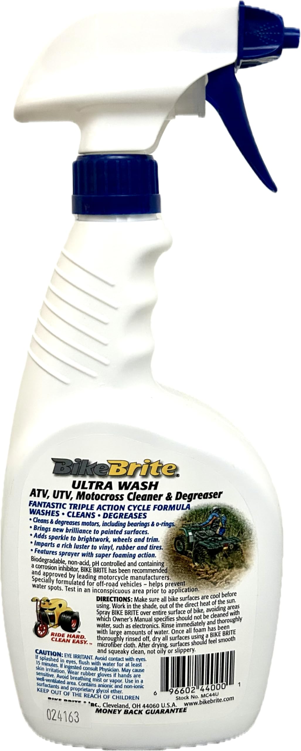 Bike Brite MC44U Ultra Wash Cleaner and Degreaser for Off Road Vehicles, 32 fl. oz. , Blue