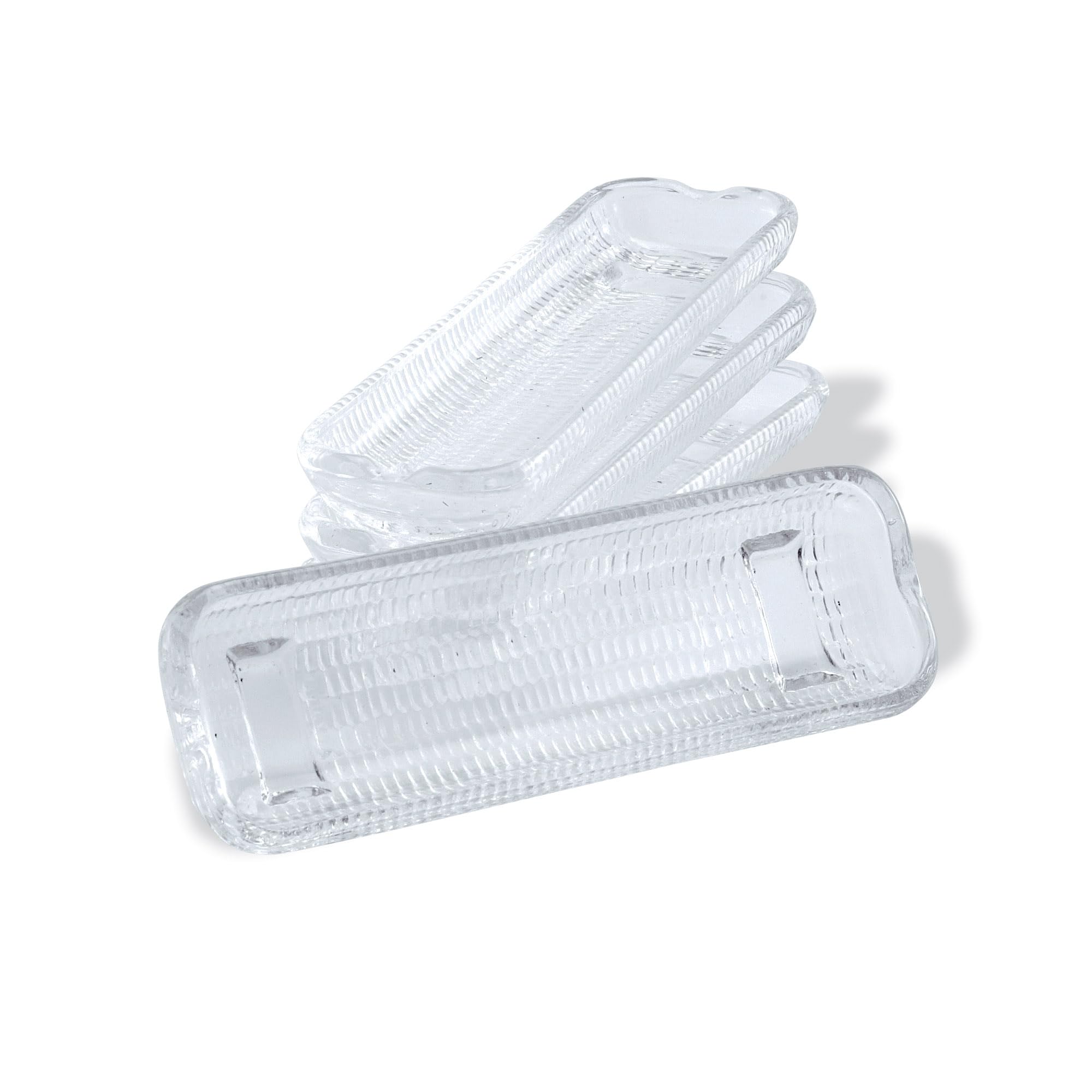 HIC Harold Import Co. HIC Corn Dishes, Glass, Set of 4, 8.5-Inches Clear