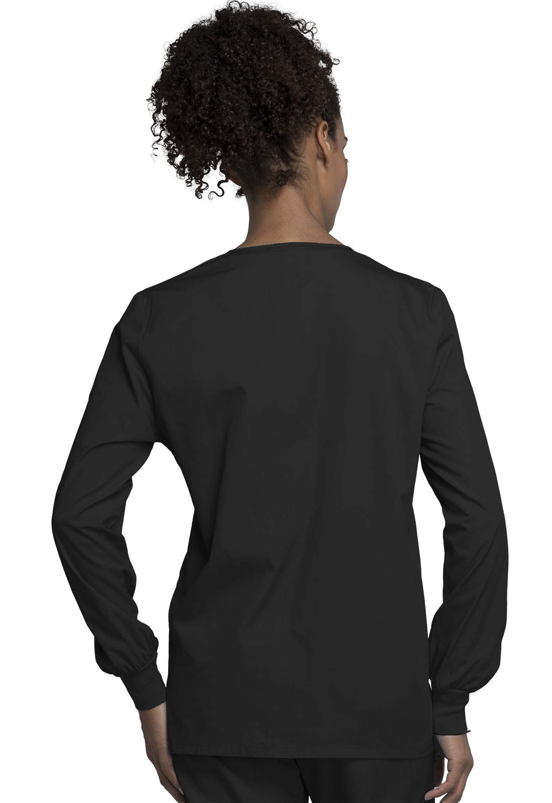 Cherokee Women's Warm Up Scrubs Jacket, Black, Small