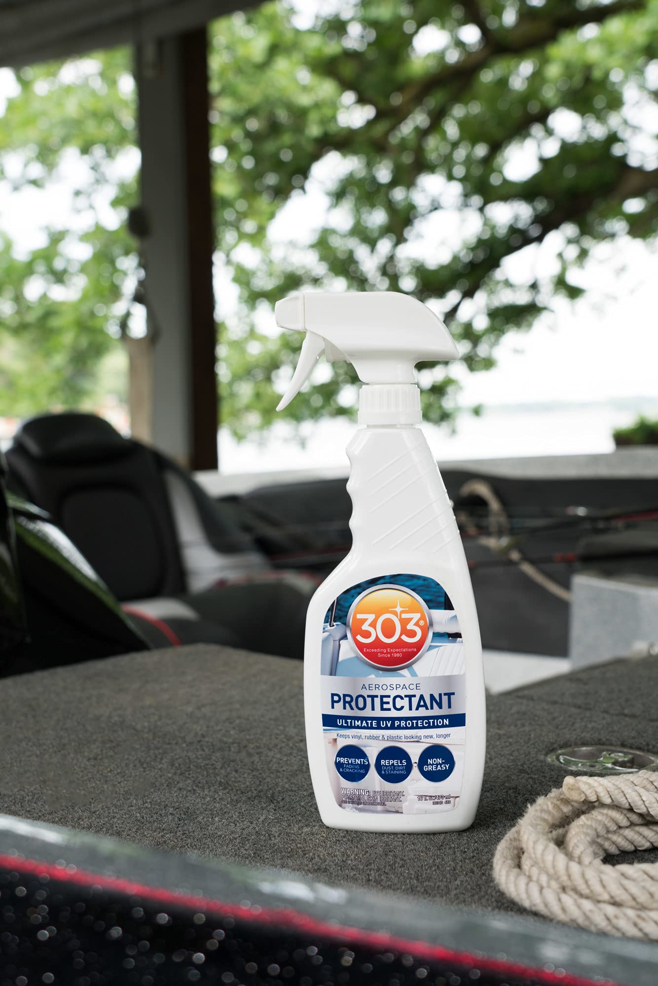 303 Marine Aerospace Protectant - Provides Superior UV Protection, Repels Dust, Dirt, and Staining, Dries To A Matte Finish, Restores & Maintains, 16oz (30340CSR) Packaging May Vary