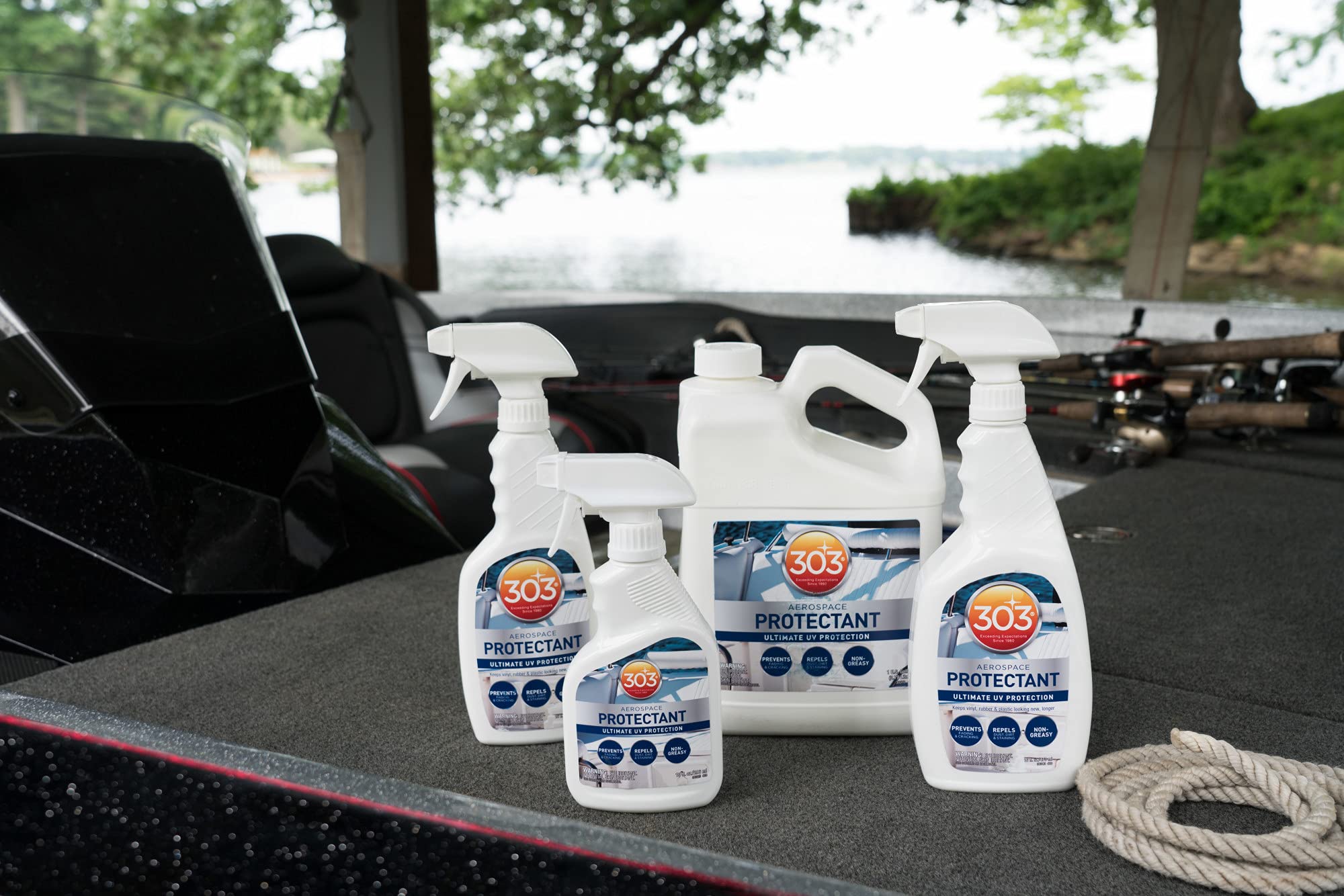 303 Marine Aerospace Protectant - Provides Superior UV Protection, Repels Dust, Dirt, and Staining, Dries To A Matte Finish, Restores & Maintains, 16oz (30340CSR) Packaging May Vary